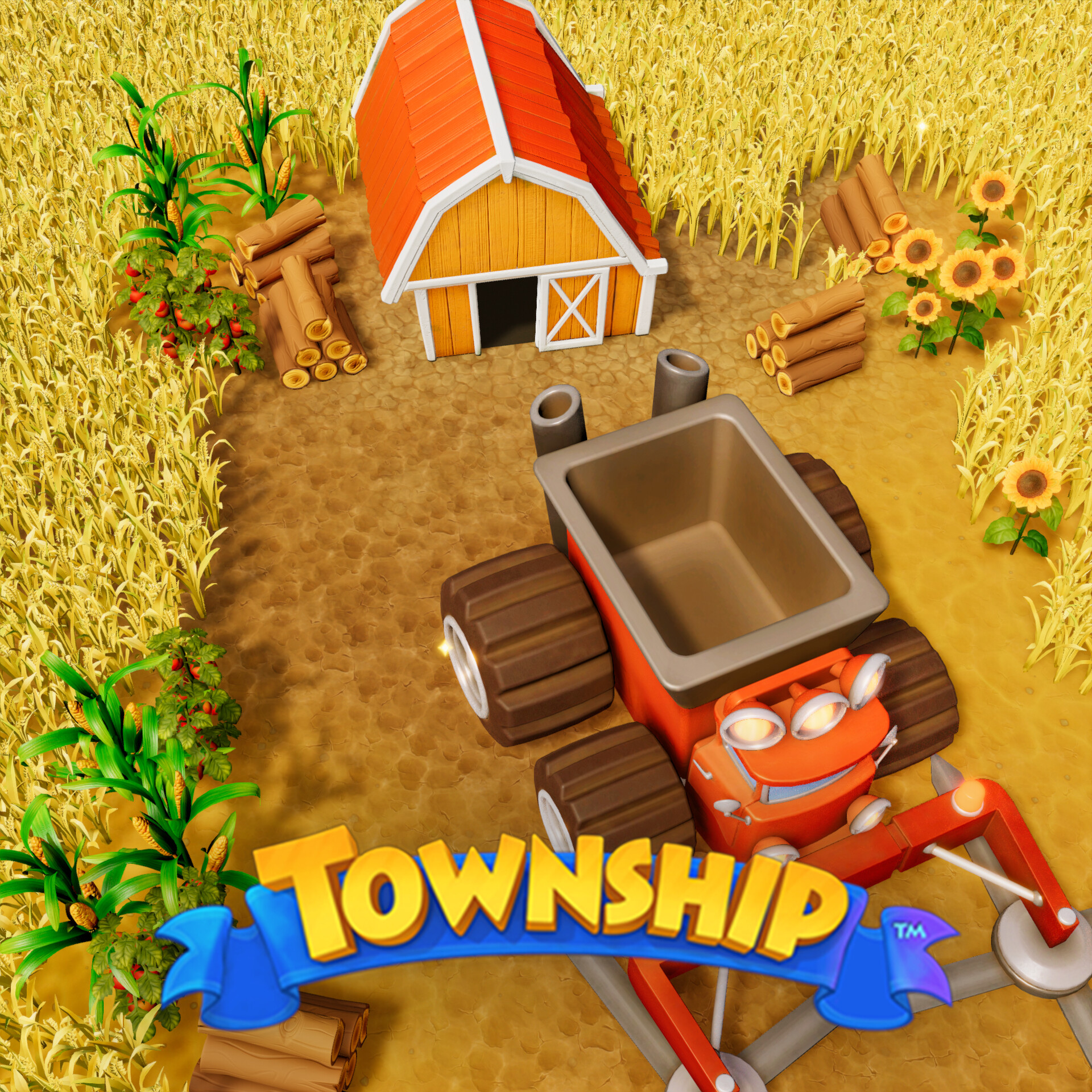 ArtStation - Graphics for "Township" promo. Casual farm.