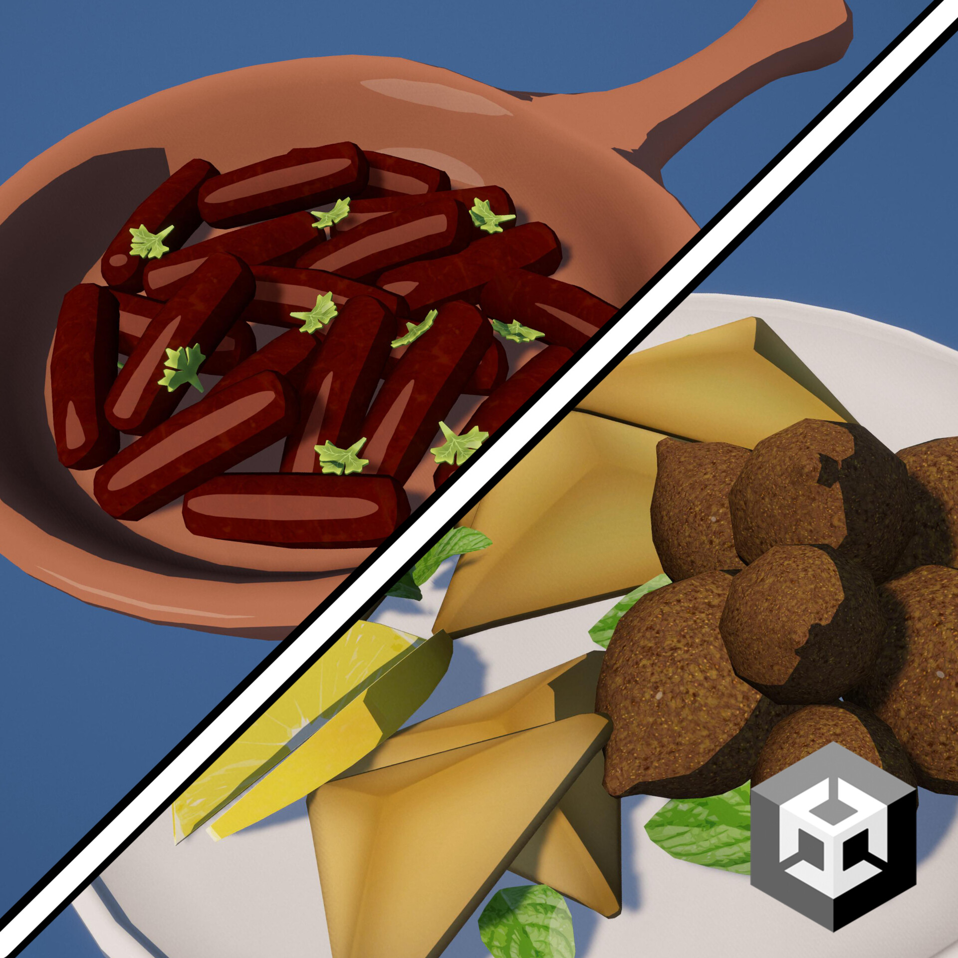 ArtStation - Stylized Lebanese Food