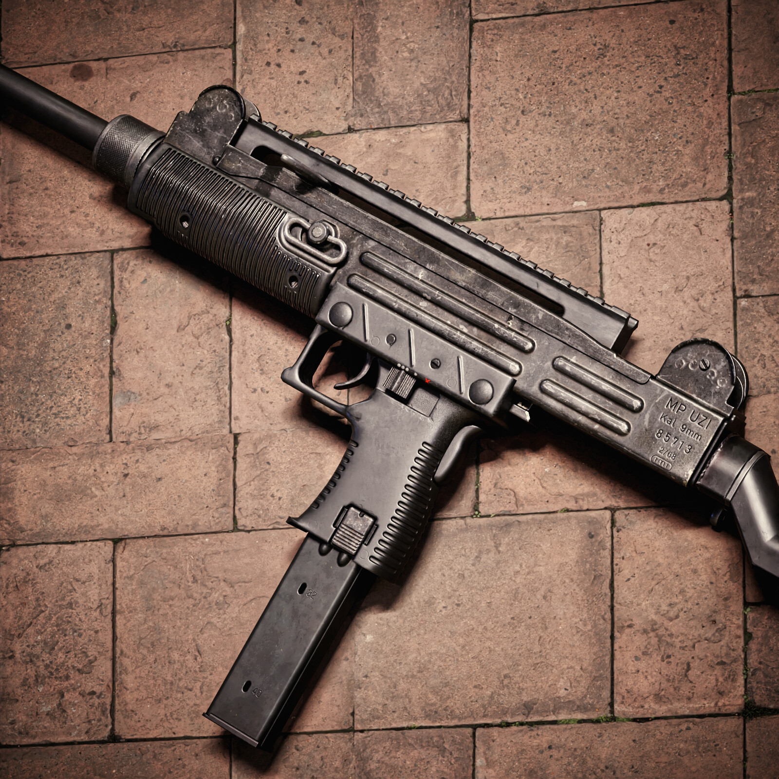 ArtStation - IMI UZI Attachments | Ray Of Hope