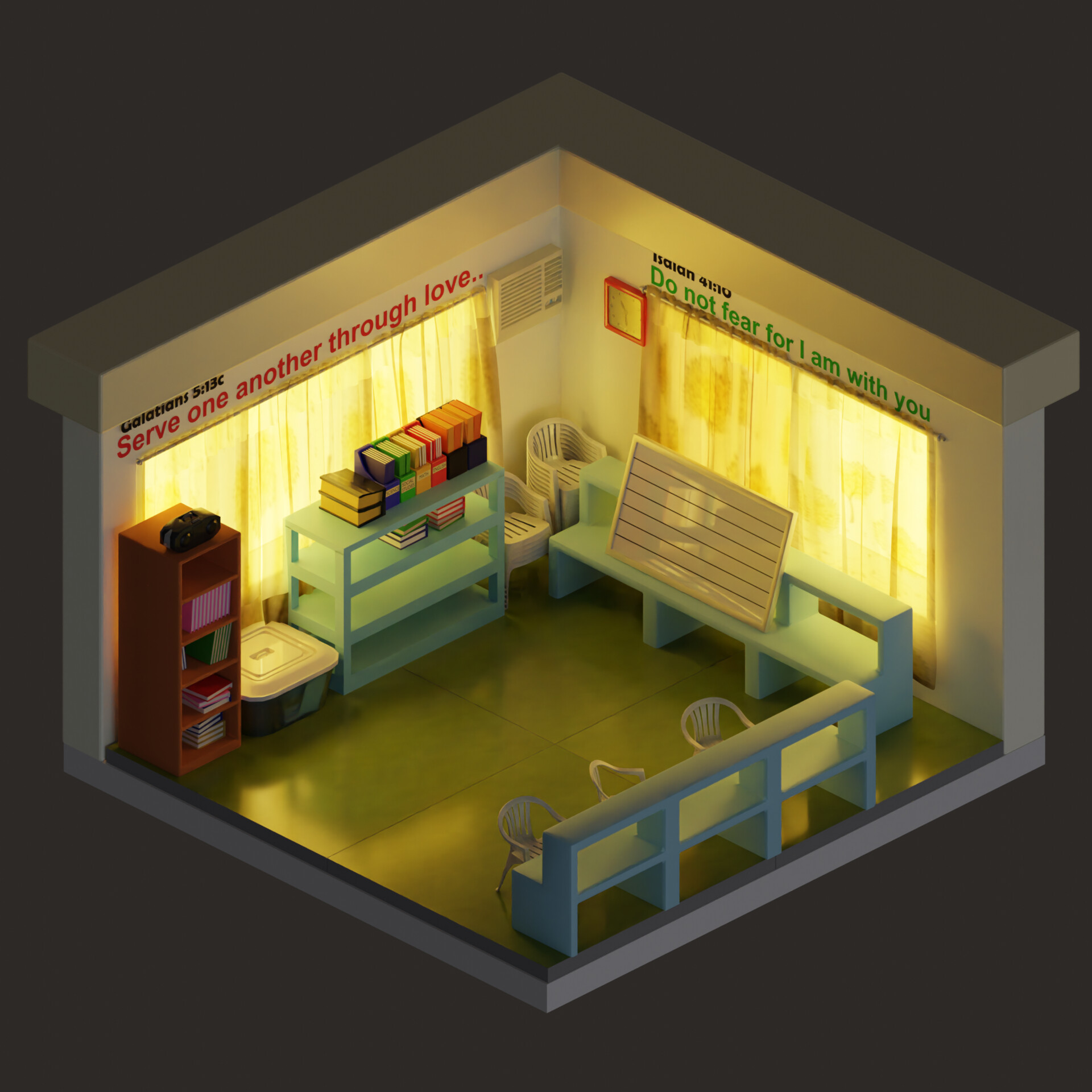 ArtStation - Improvised Kids Classroom Models and Textures