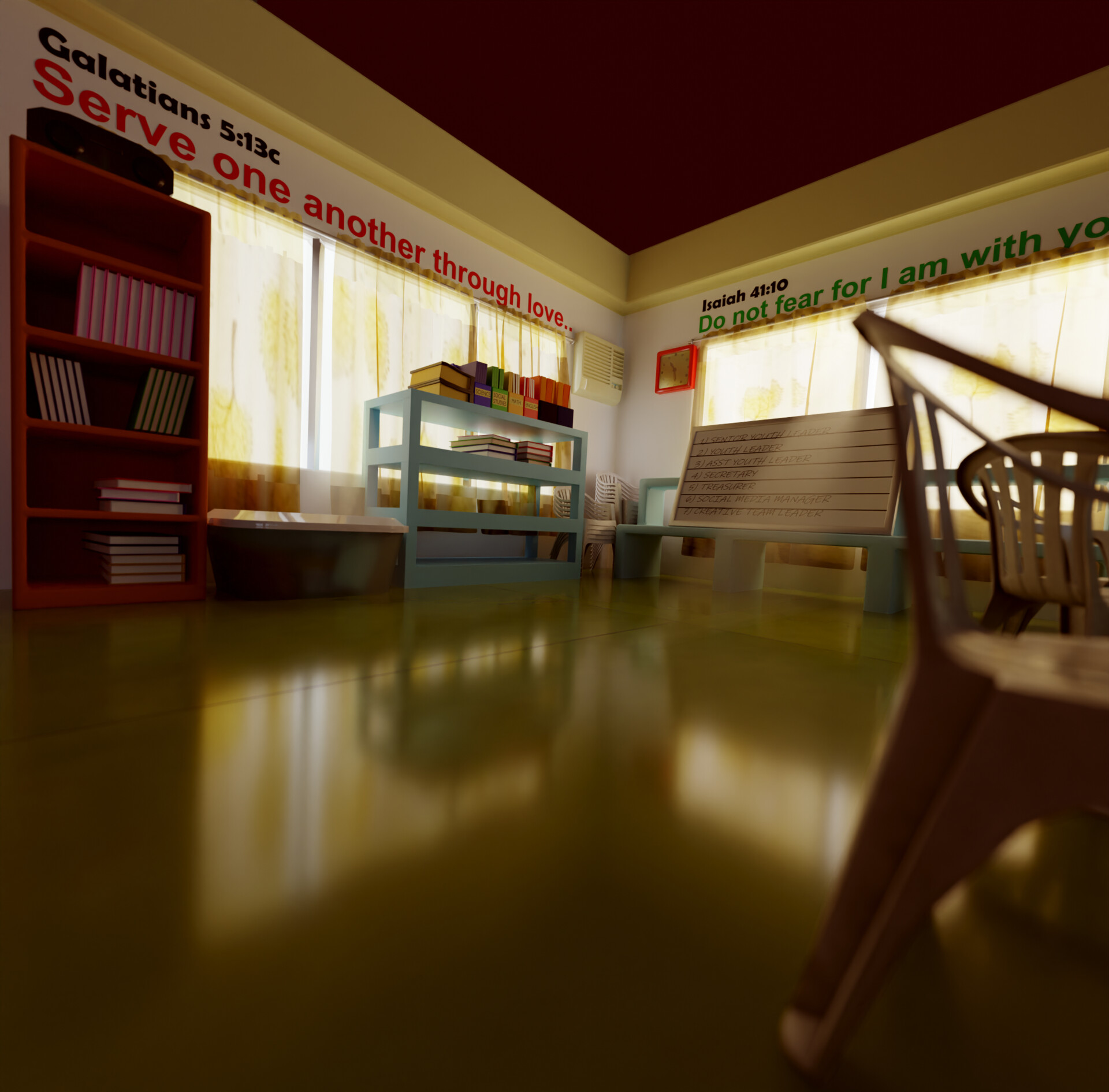 ArtStation - Commissioned Work - Improvised Kids Classroom (Composition ...