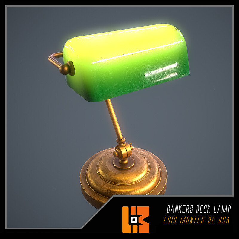 ArtStation - Bankers Desk Lamp