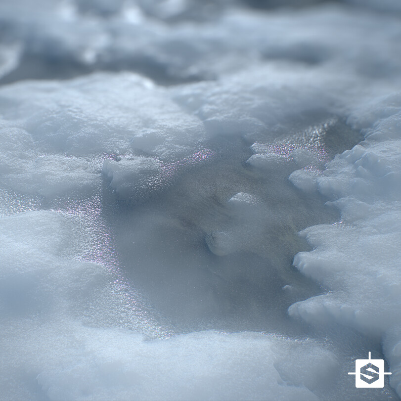 ArtStation - Some Snow texture in Substance Designer