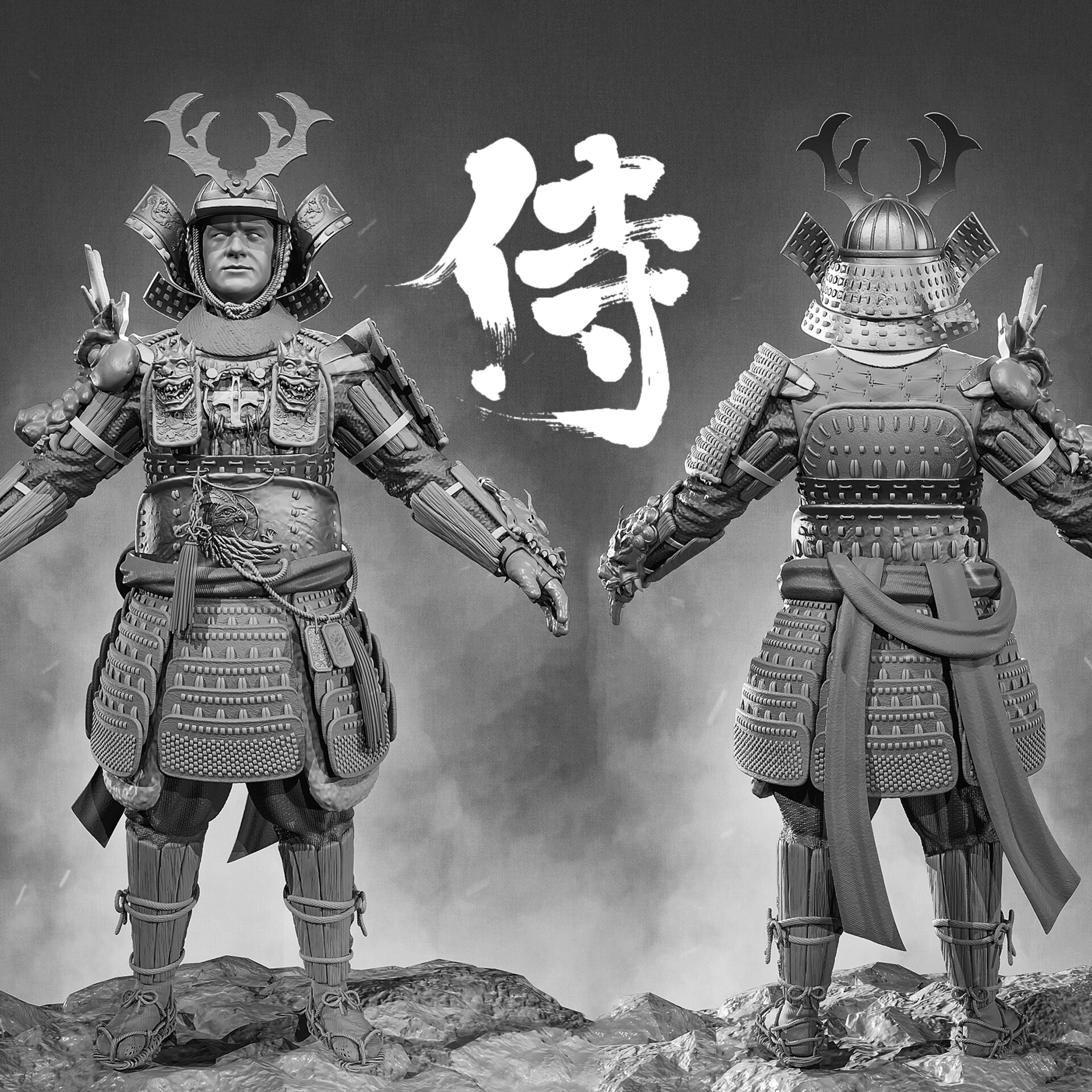 ArtStation - Lida Sadamu - The Samurai