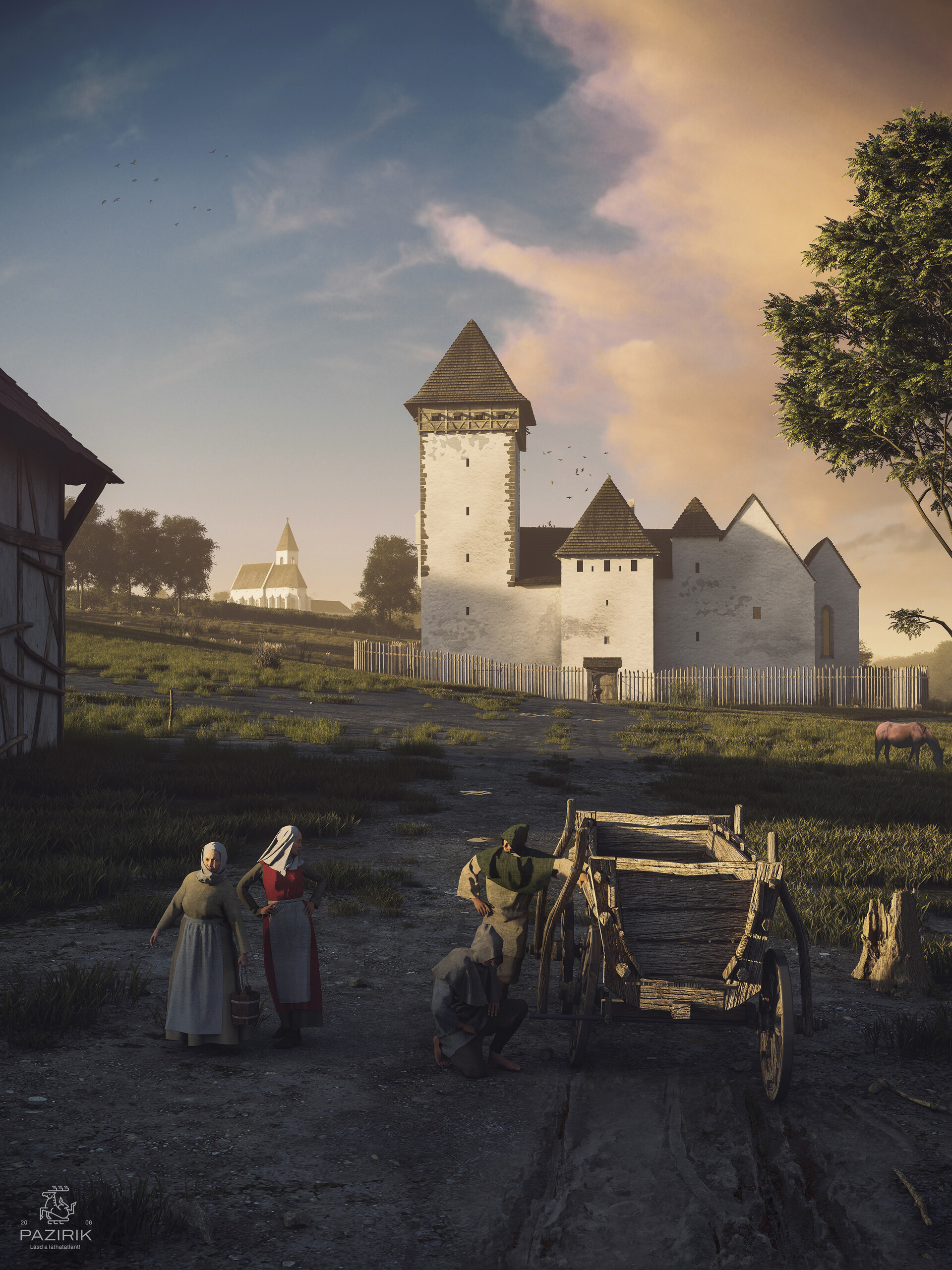 ArtStation - Nagyvázsony castle virtual reconstruction