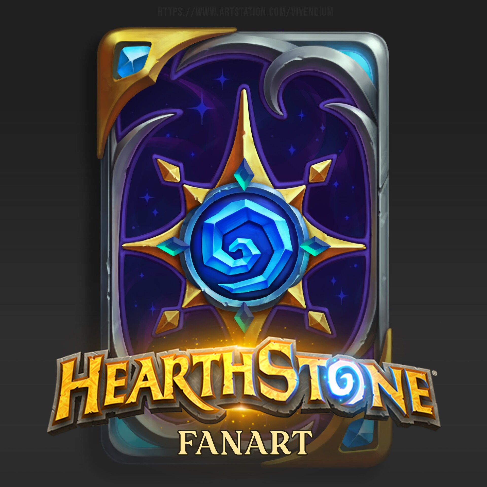 ArtStation - Hearthstone Fan Art: Card Back