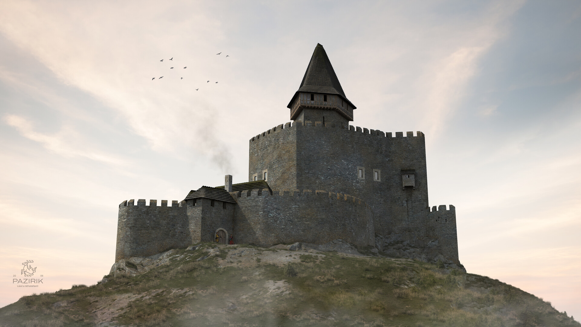 ArtStation - Hollókő castle virtual reconstruction