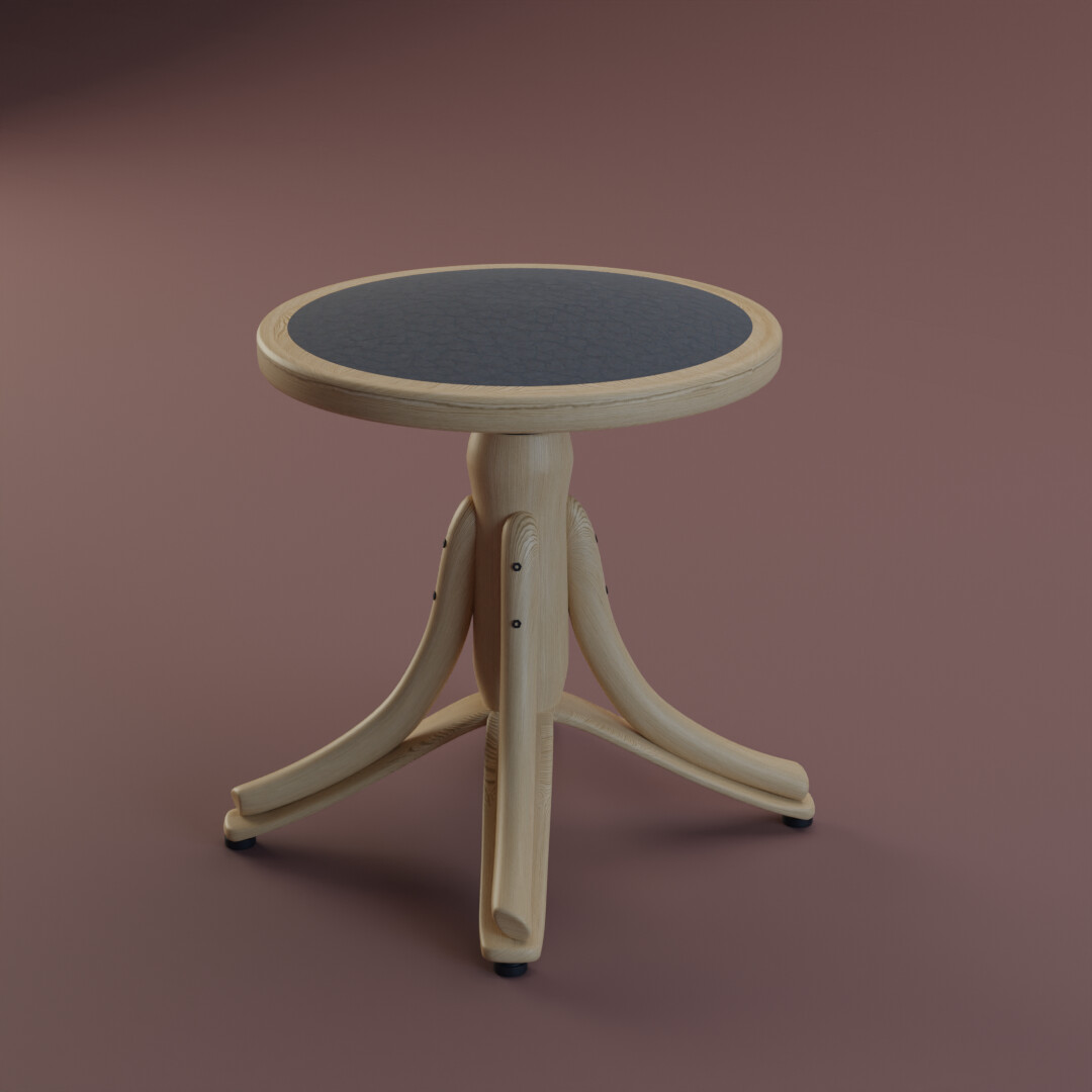 ArtStation - Piano Chair Model+Animation