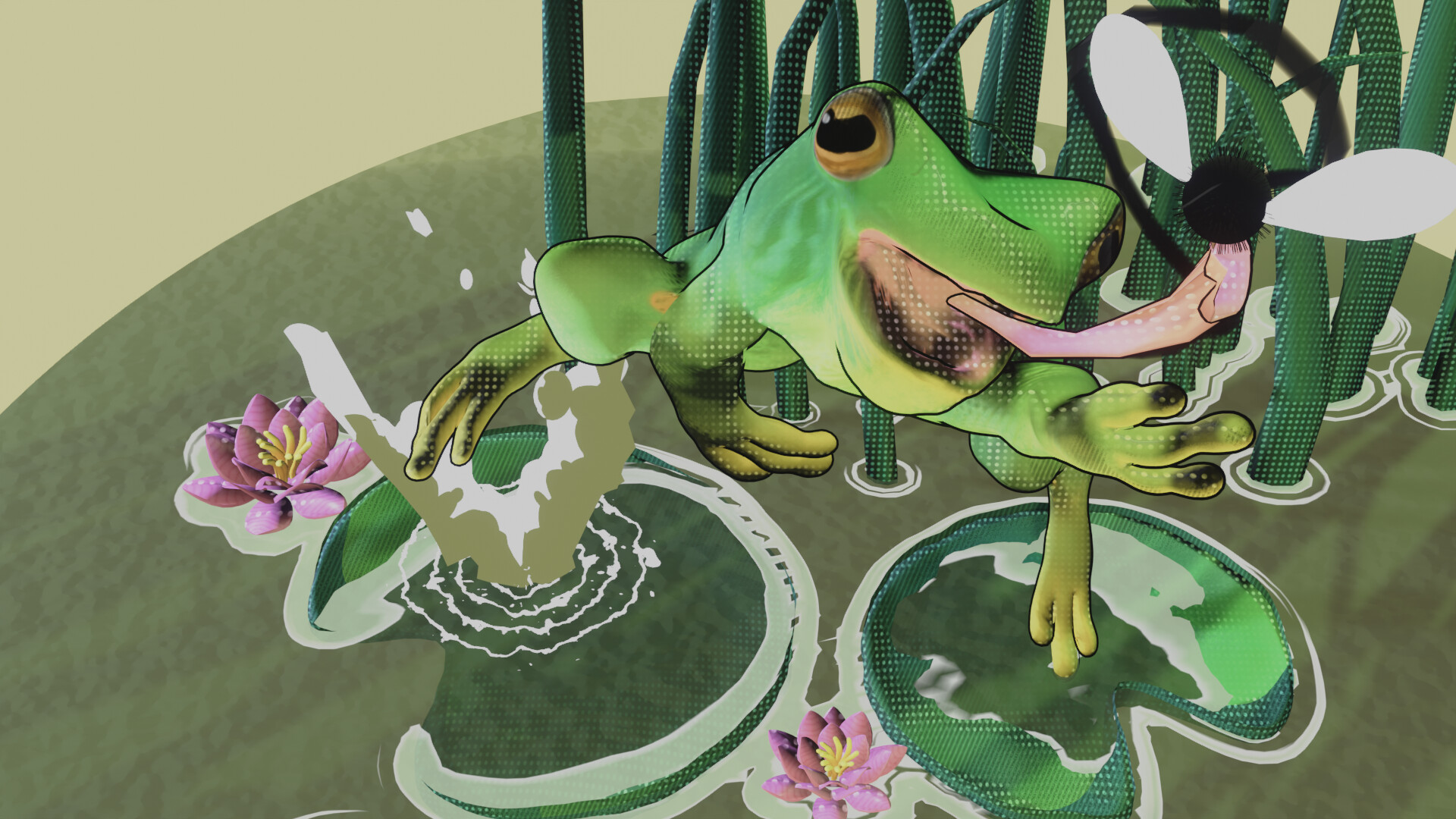 ArtStation - Stylised Frog Sculpture