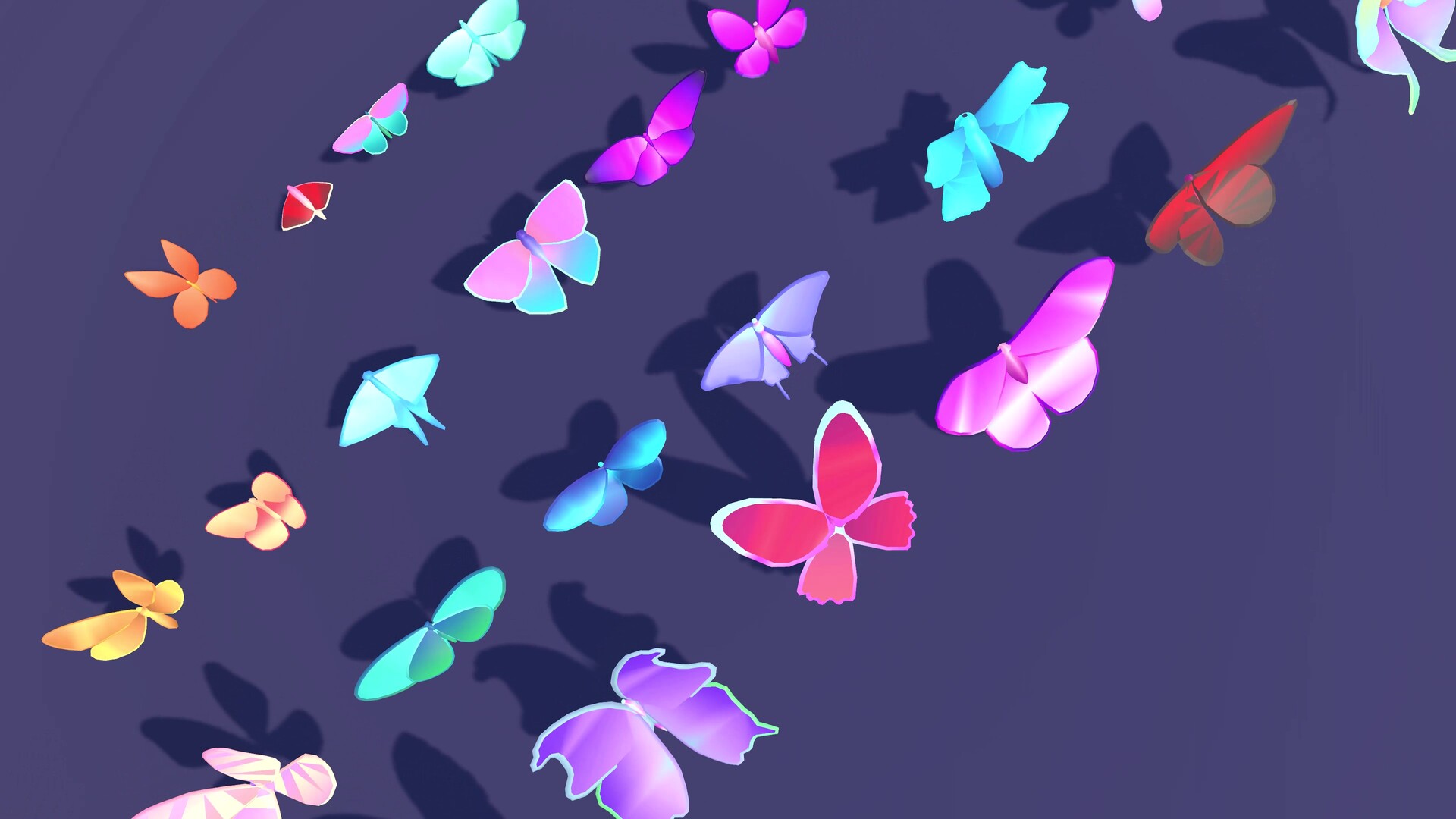 ArtStation - Butterfly Series - 3D Lowpoly Butterfly Pack