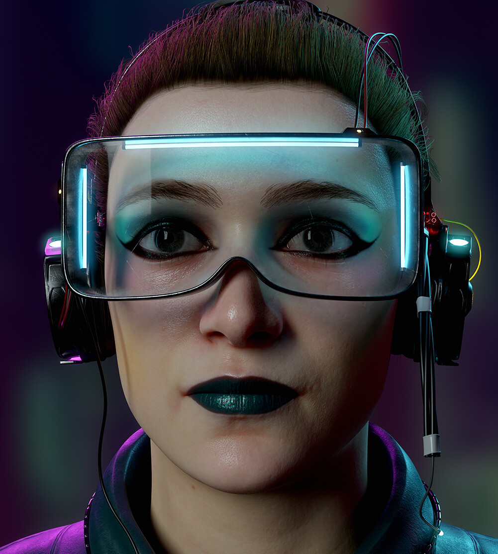 ArtStation - Ruth - in cloudpunk universe