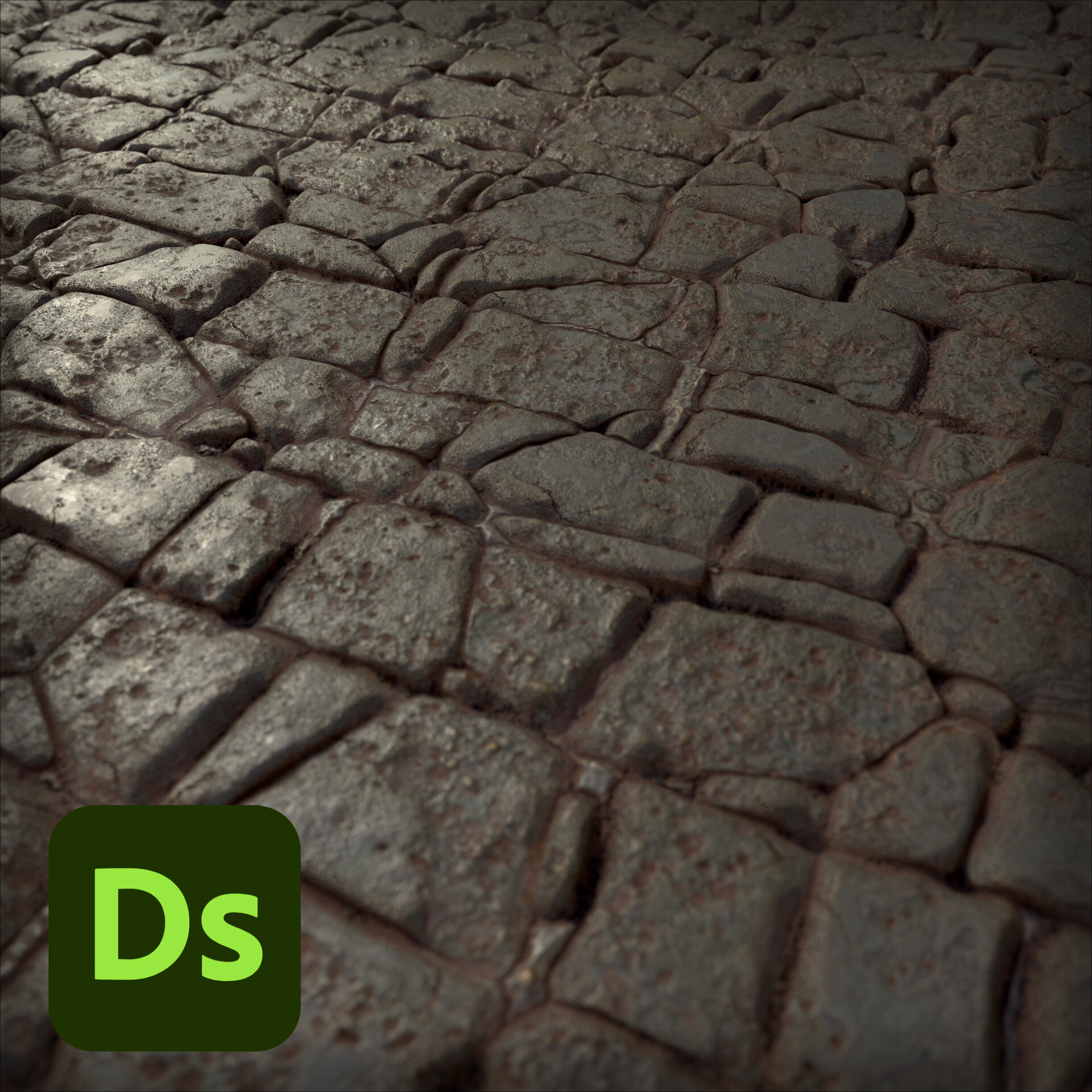 ArtStation - Tileable Wall Stone - Substance Designer