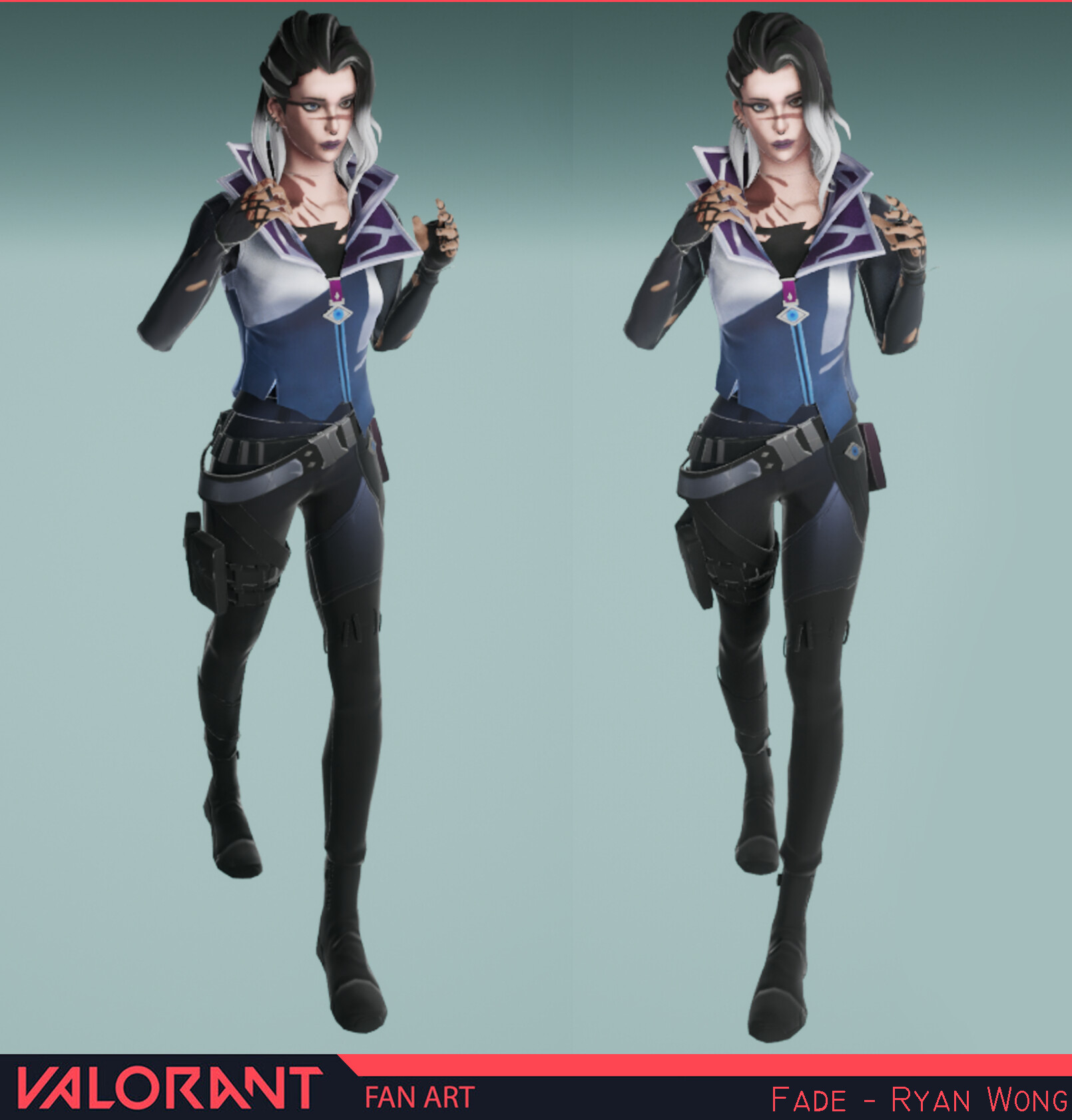 ArtStation - Valorant Character Art - Fade Fanart (Game Ready Character ...