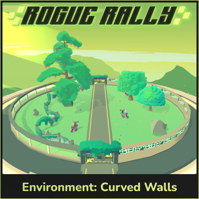 ArtStation - Rogue Rally: Environmental (Structural) - Modular Assets: Curved Walls