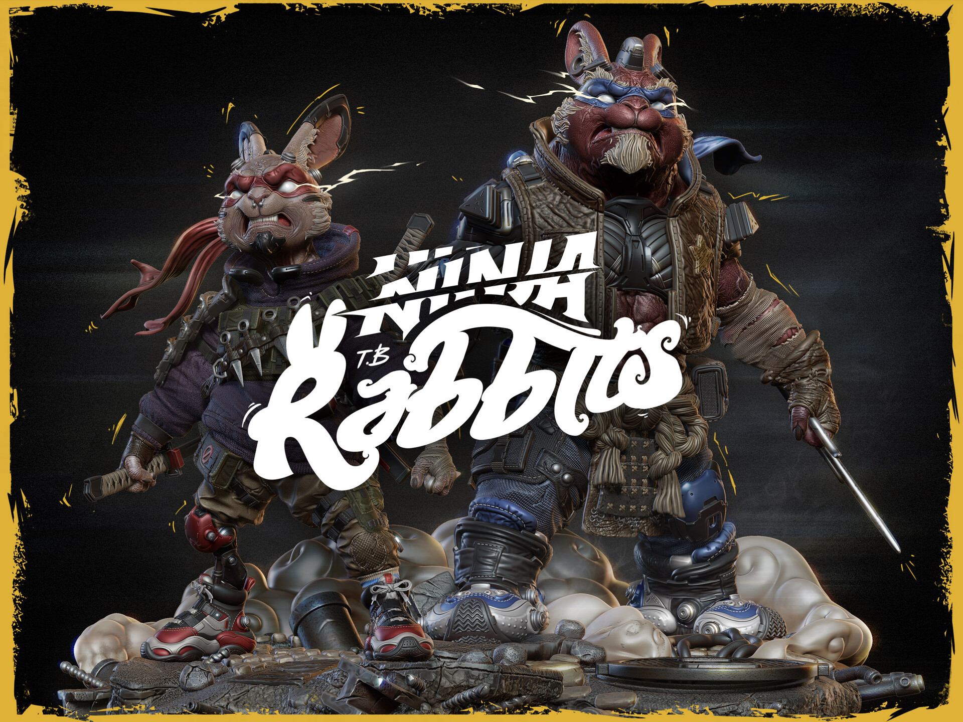 ArtStation - Ninja Rabbits