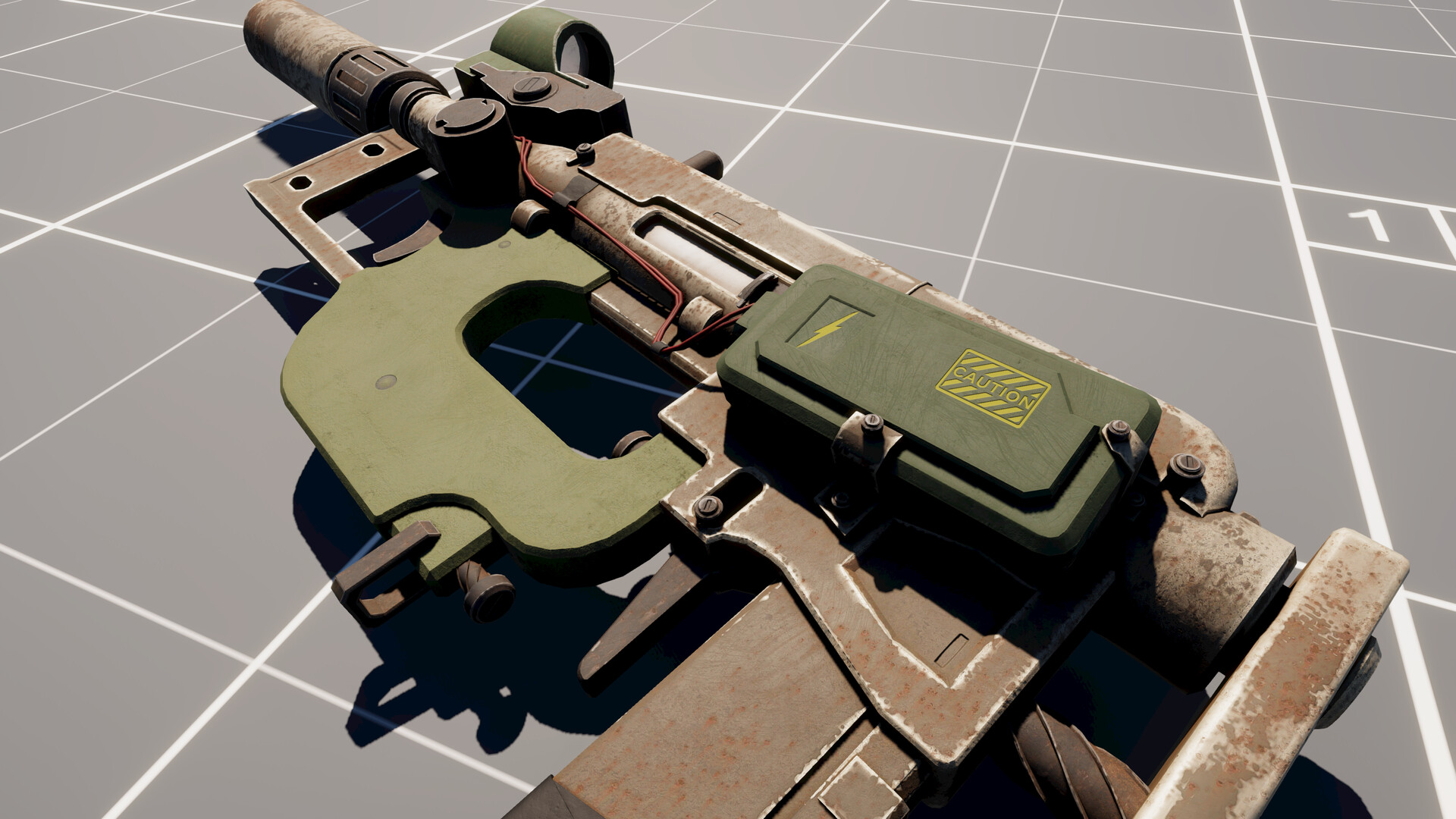 ArtStation - Submachine gun study - Scrap gun