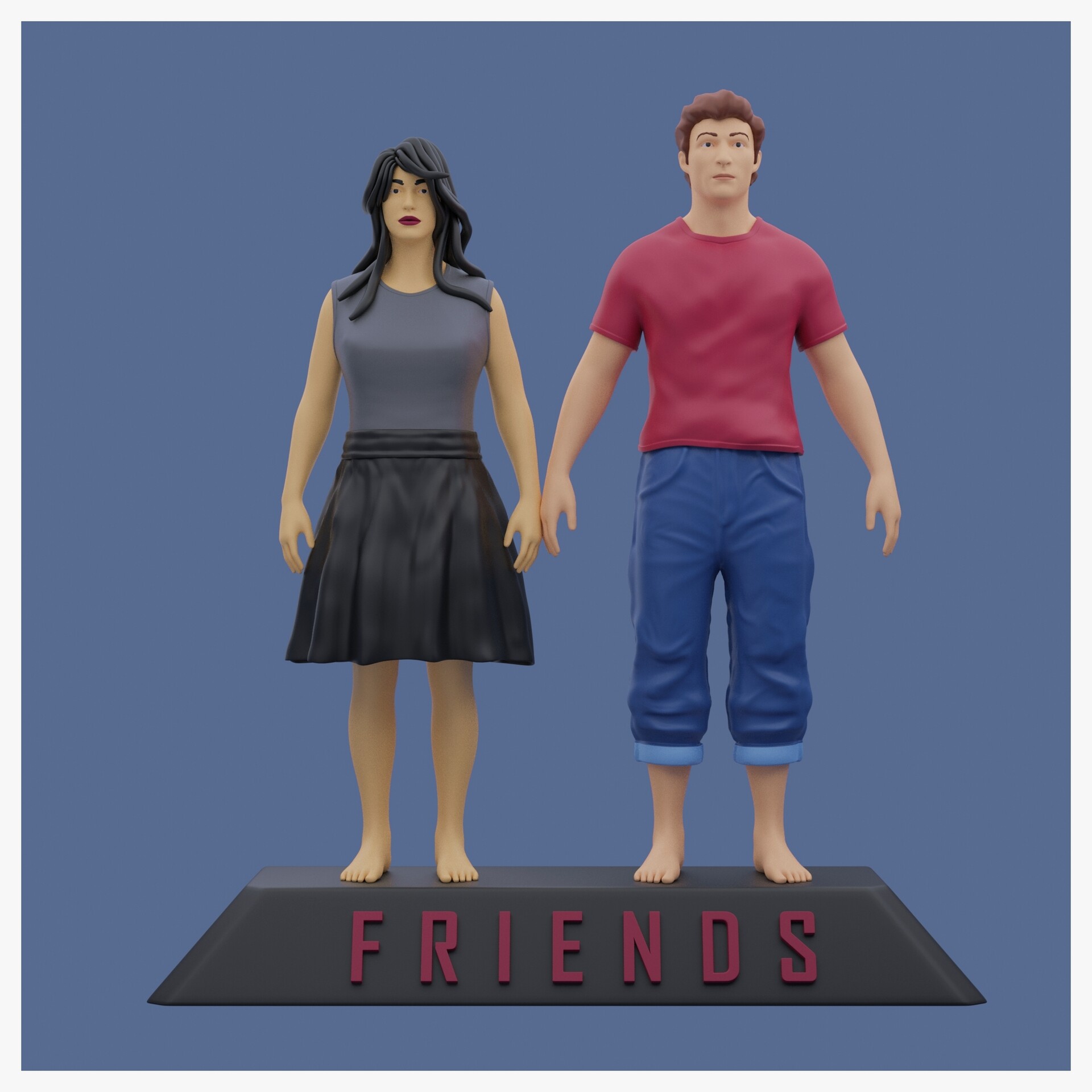 ArtStation - Friends 3D Model