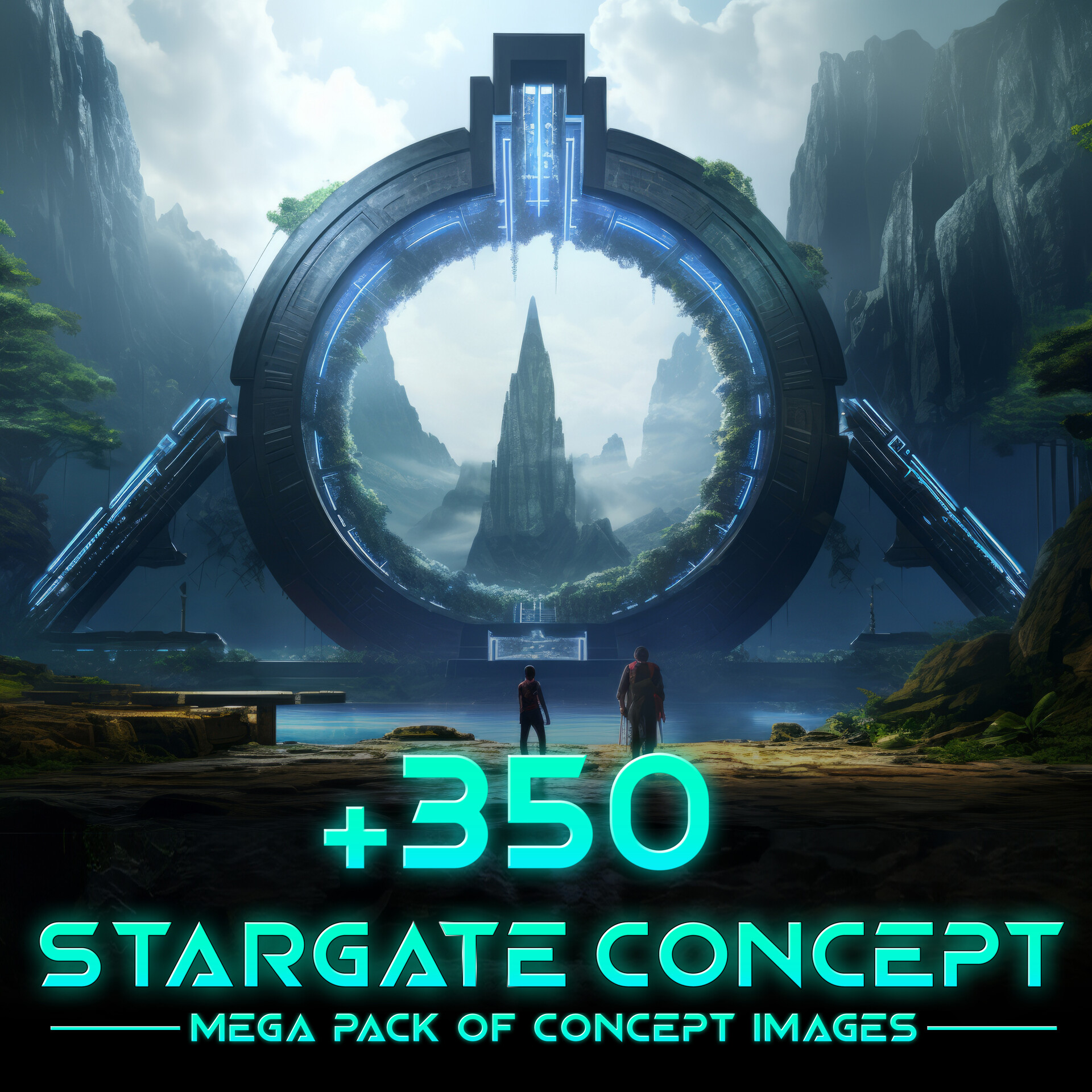 ArtStation - Stargate Pack | Stargate illustration | 4k Concepts Images | Vol.1 | Sci-fi Gateways