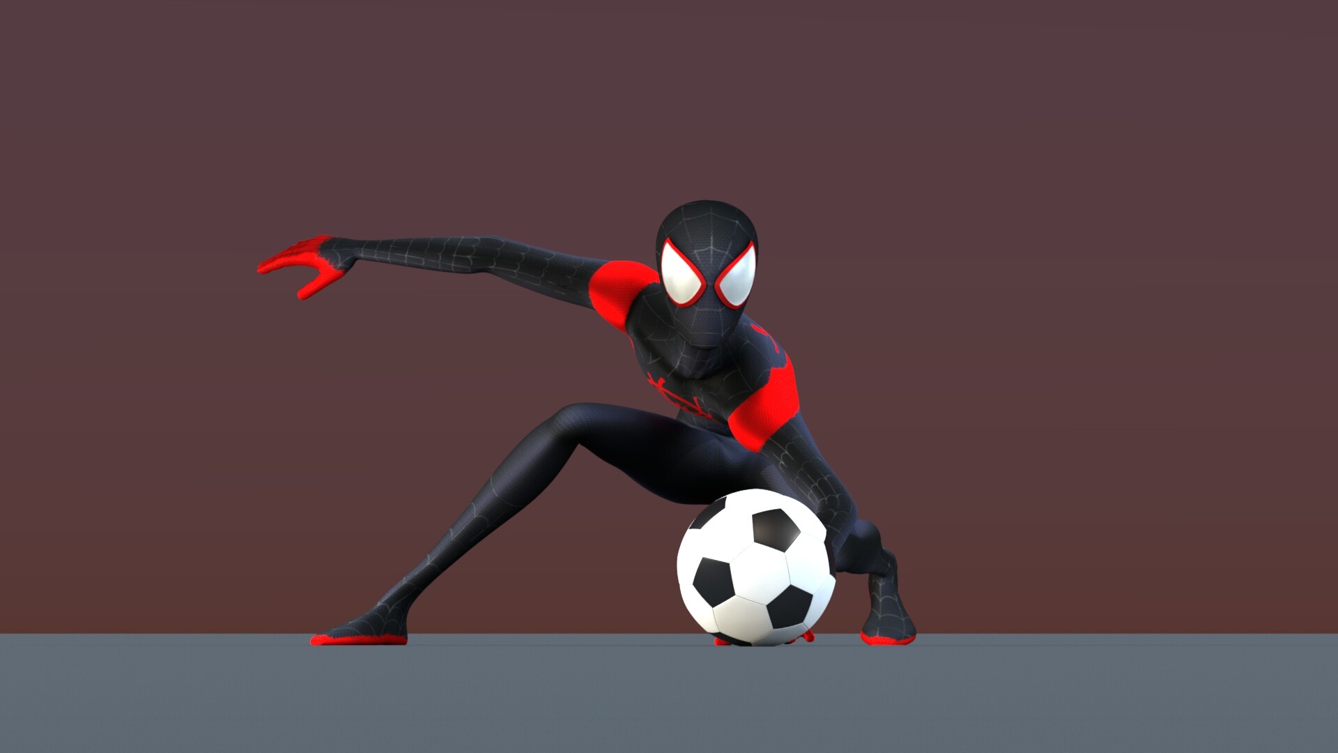 ArtStation - Miles Morales Spider-man - Football