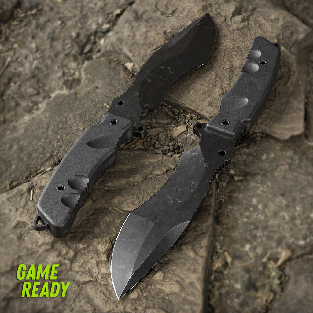 ArtStation - Survival Knife | Lowpoly | 4k Textures