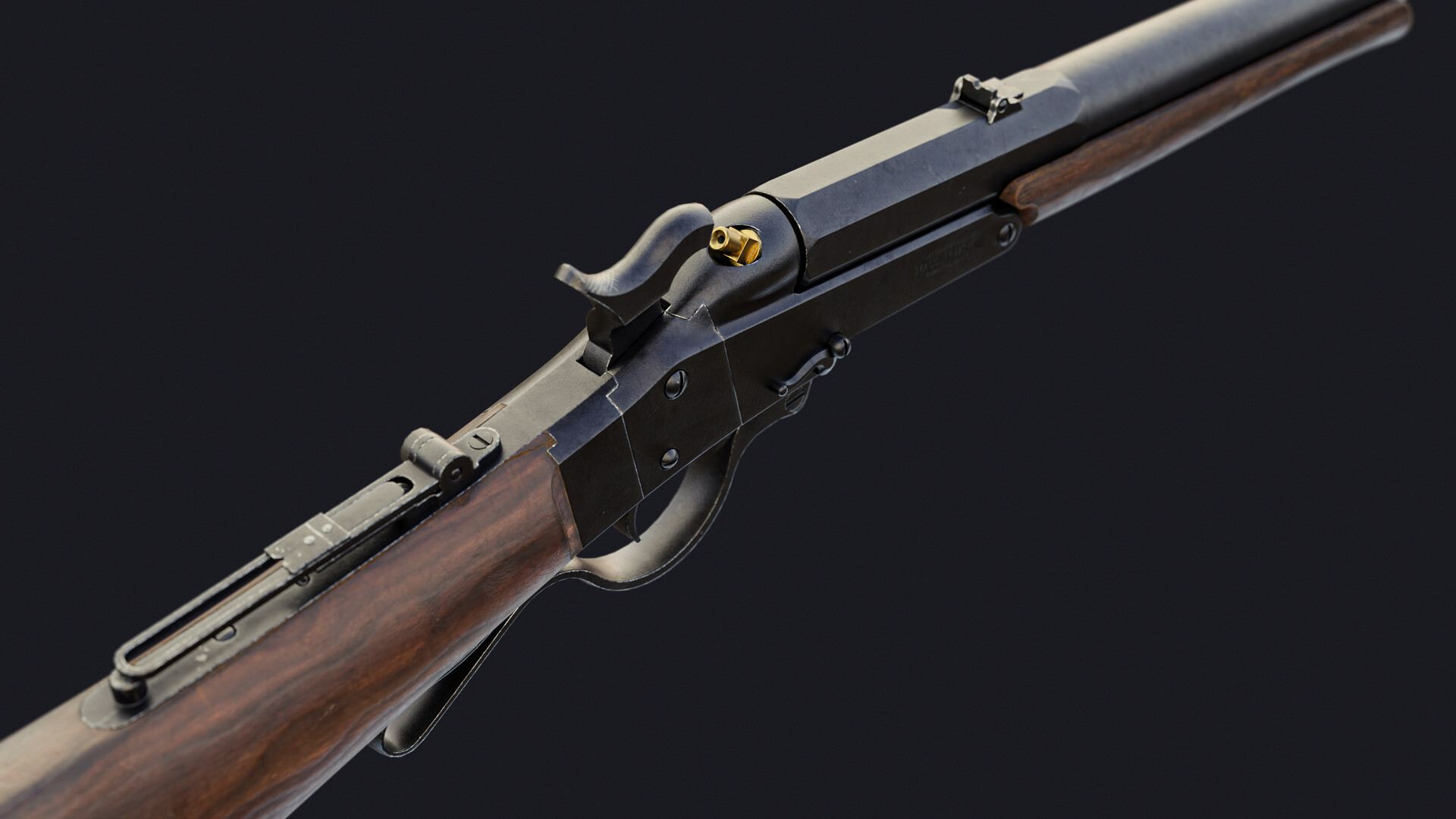 ArtStation - Maynard 1865 rifle