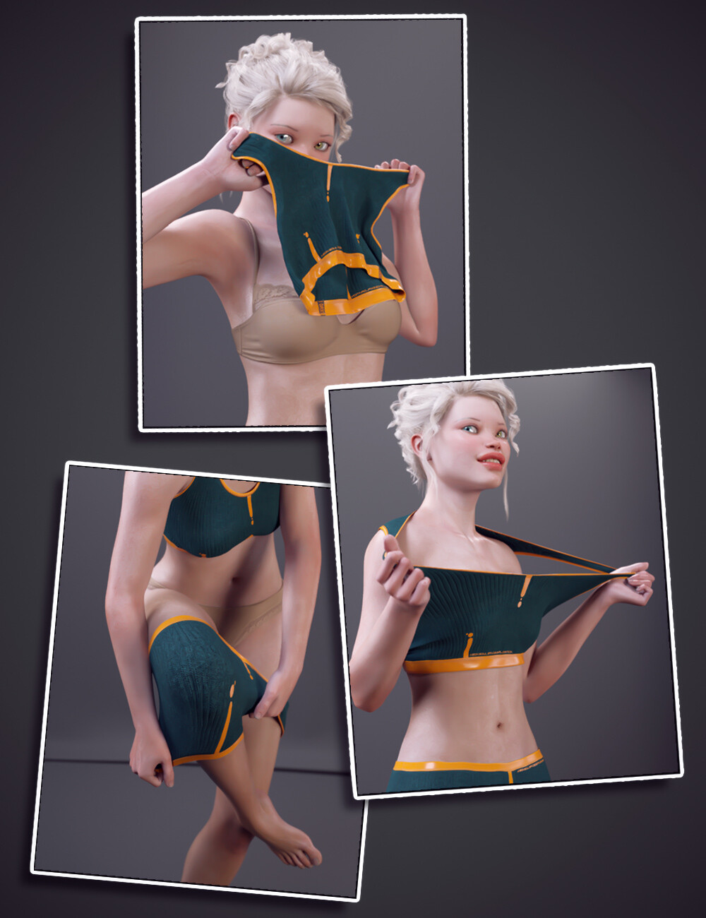 ArtStation - Undress and Get Dressed Poses with Clothes and Morphs Vol. 2