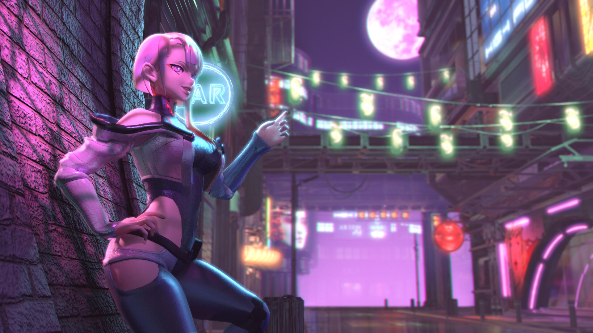 ArtStation - Cyber Moon - Lighting Practice