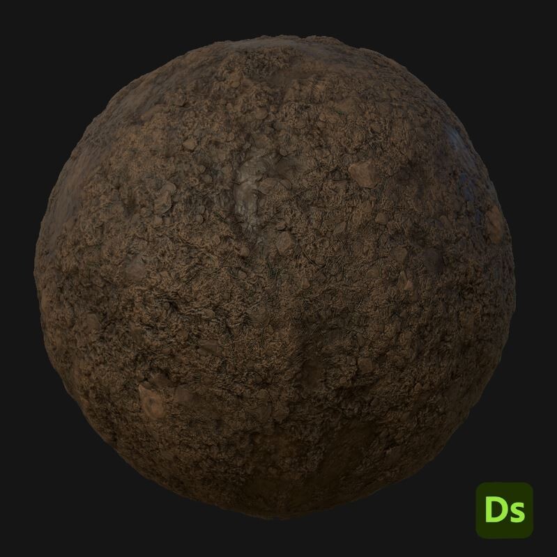 ArtStation - Mud material study