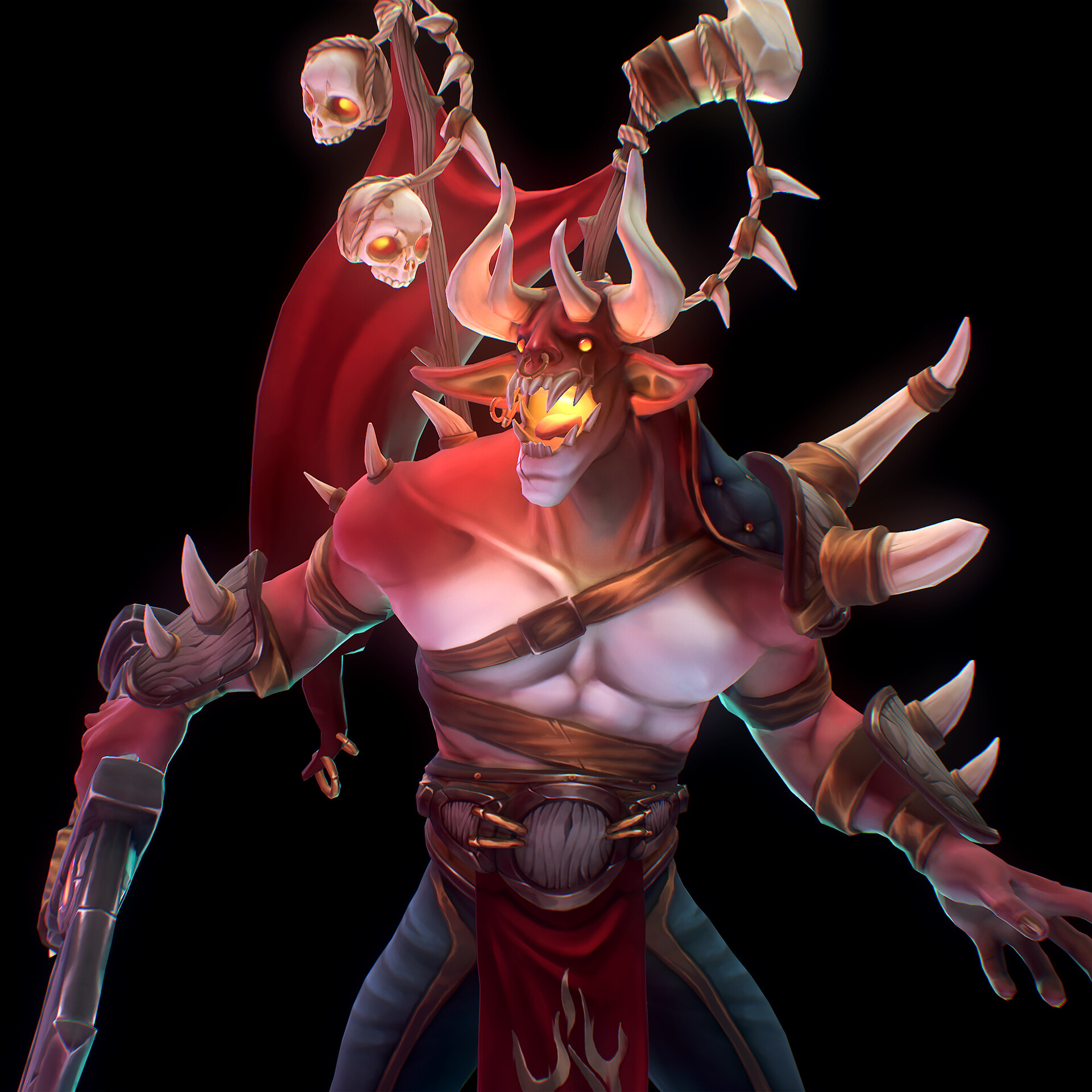 ArtStation - Herald of Hell | Handpaint game-ready model