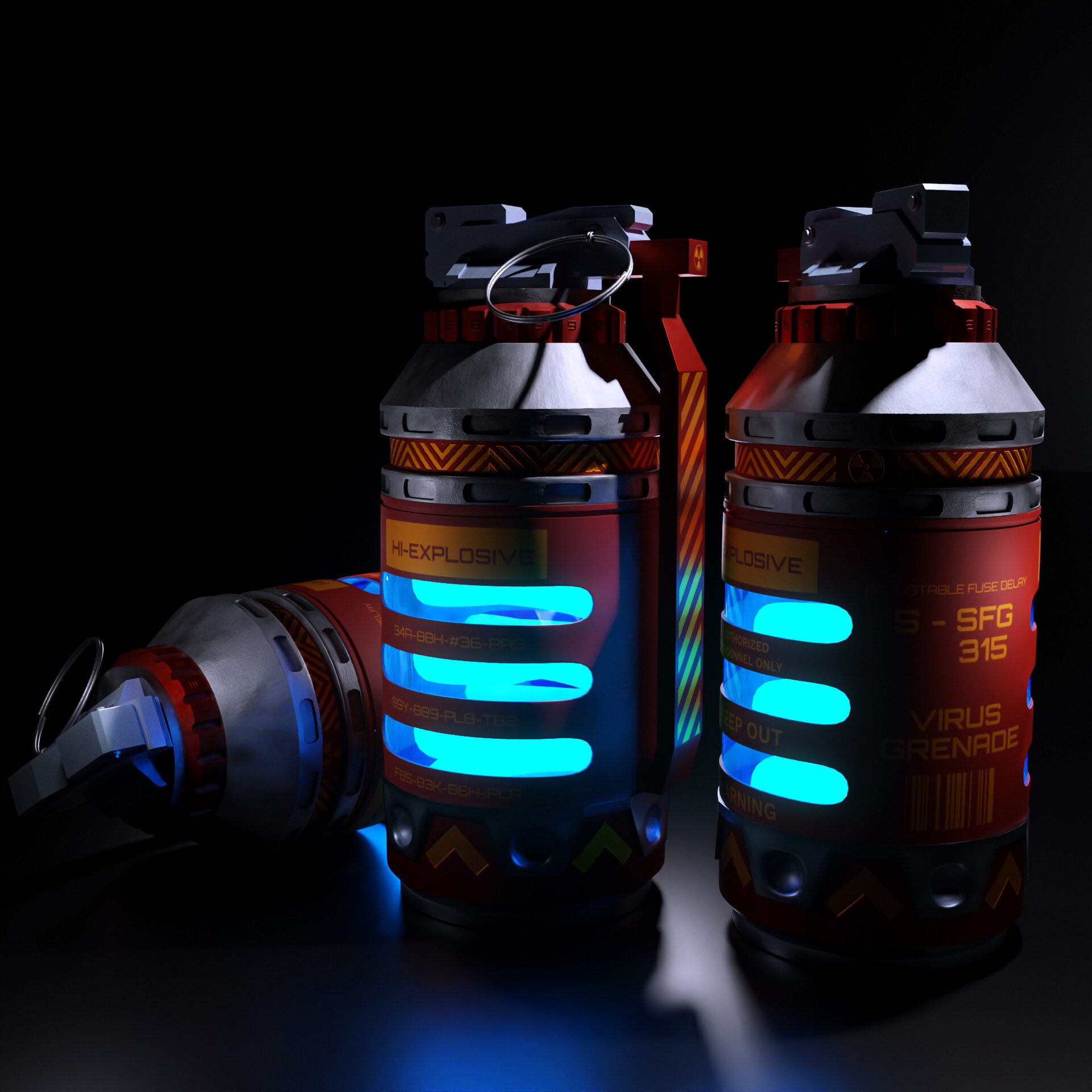 ArtStation - Virus grenade 3d model