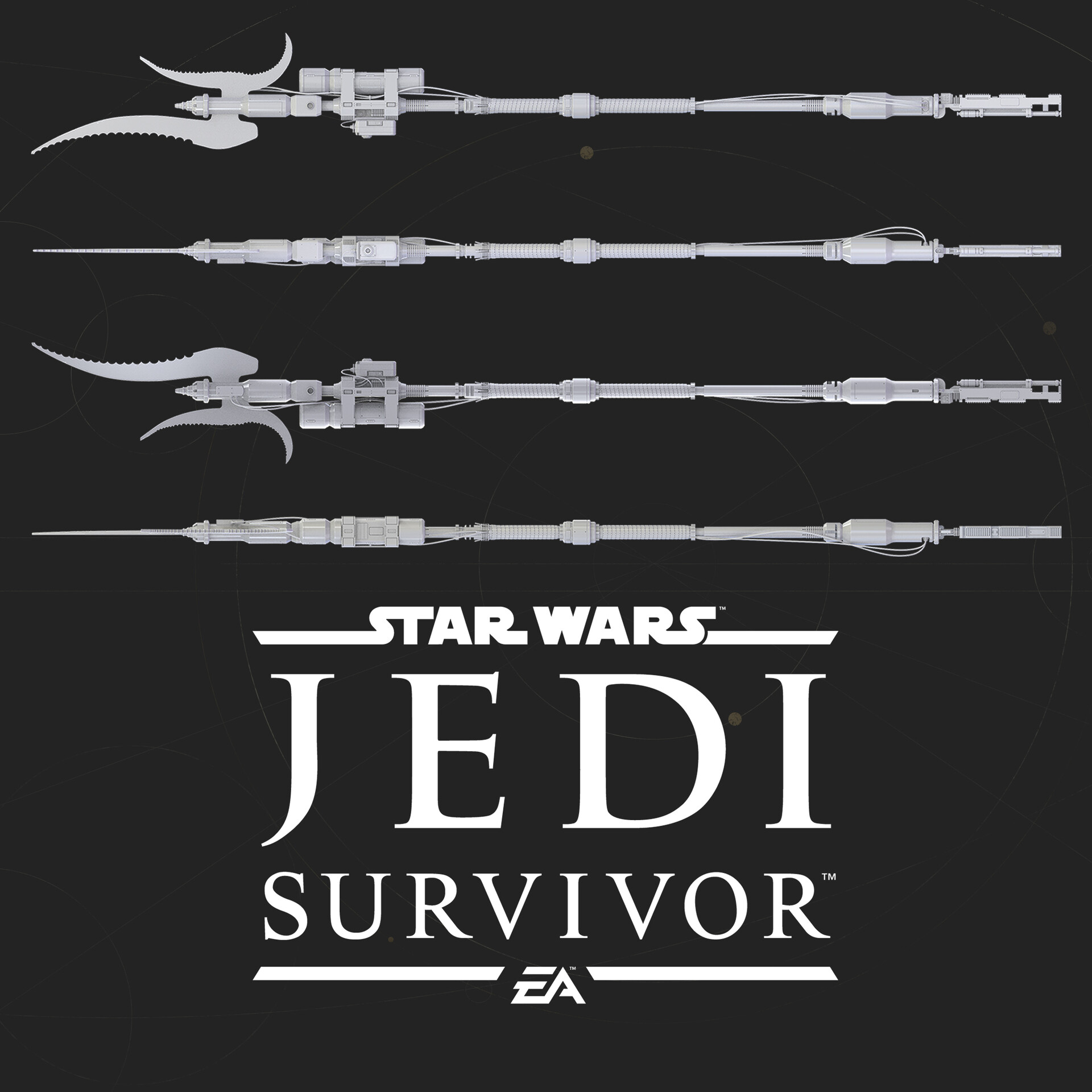 ArtStation - Star Wars Jedi: Survivor (2023) - Weapon: Sasumata Axe