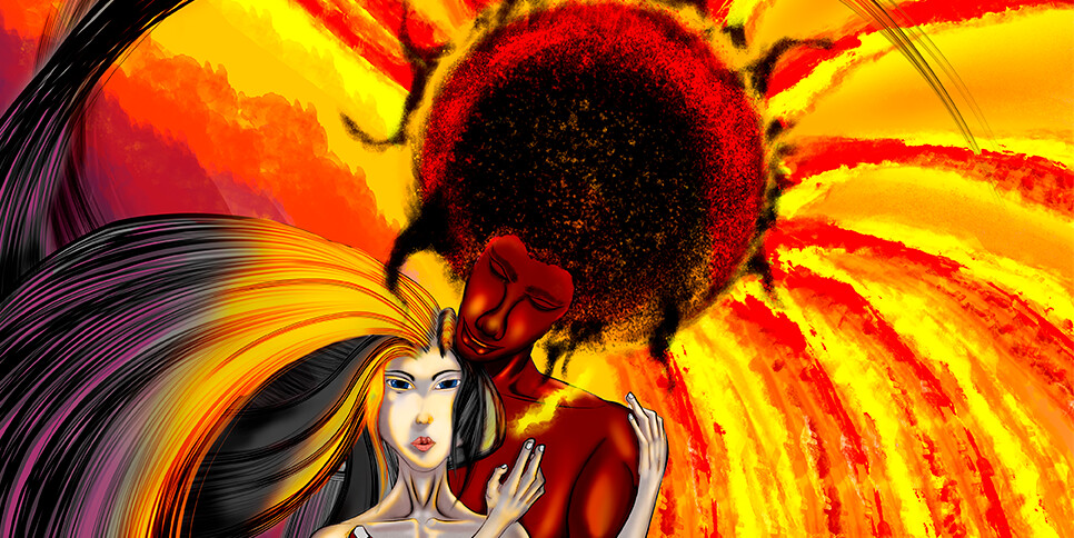 ArtStation - Moon and Sun