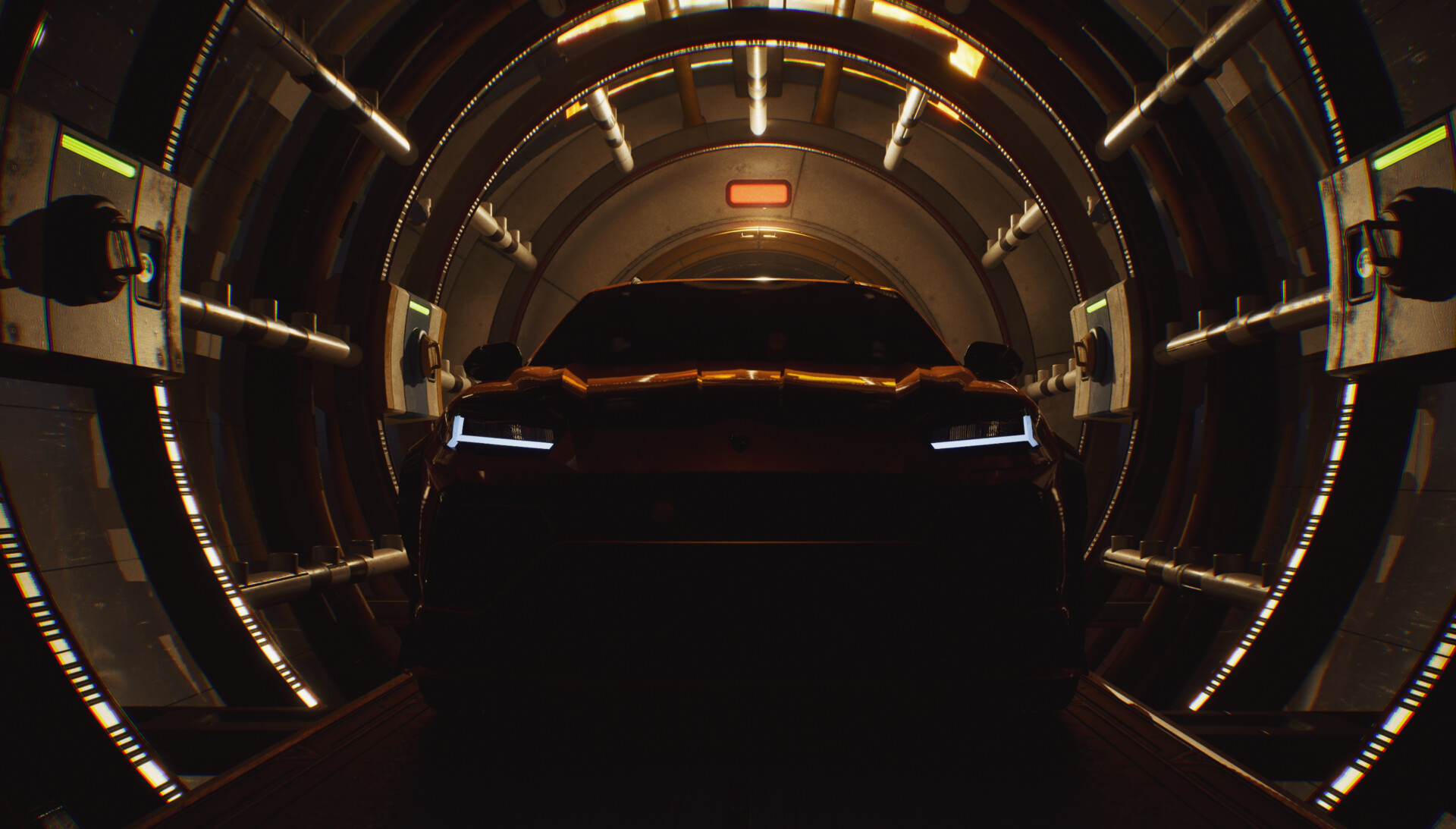 muad - Galactic Adrenaline: Lamborghini Urus Soars Beyond Earth