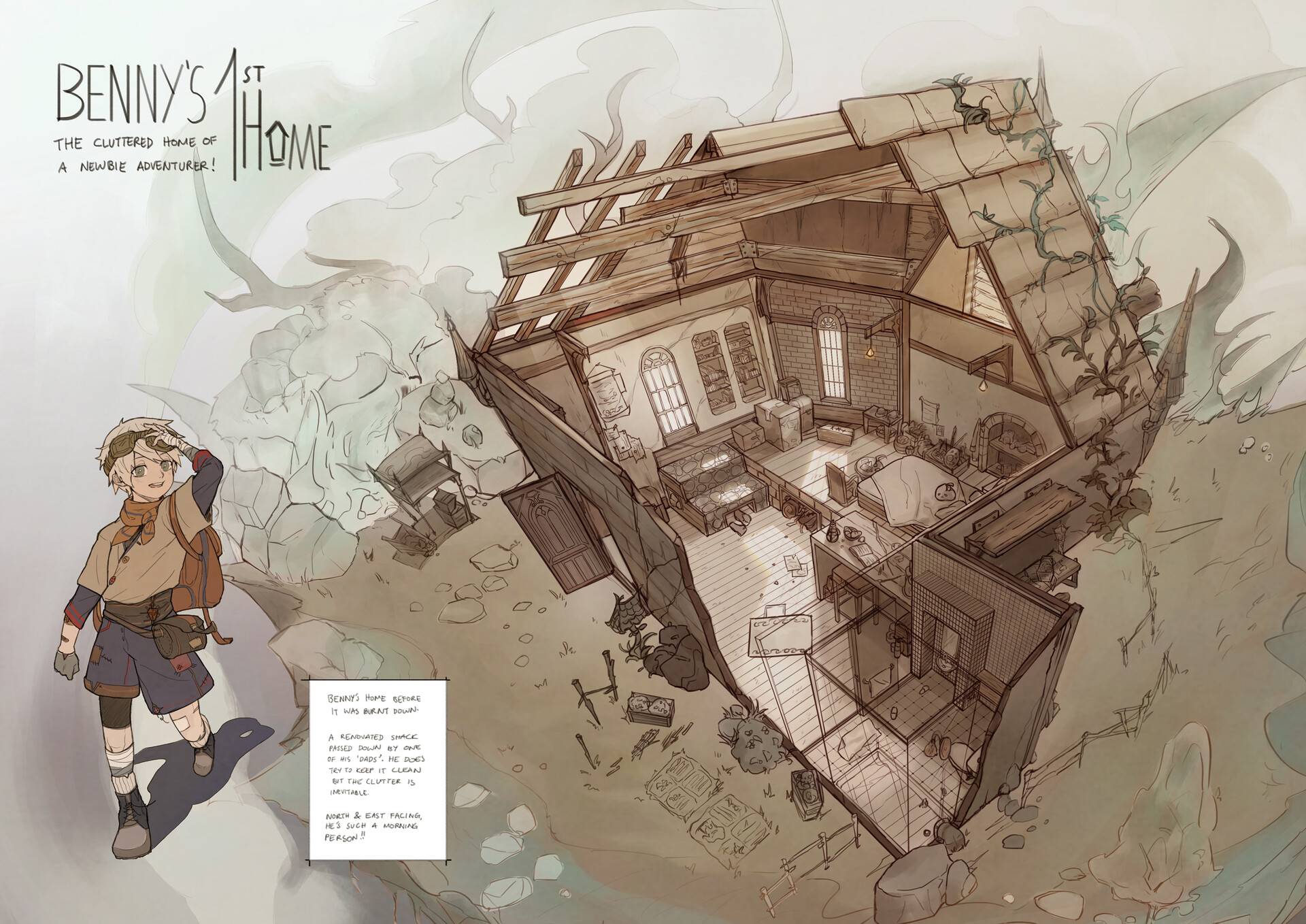 ArtStation - Benny's First Home - Perspective