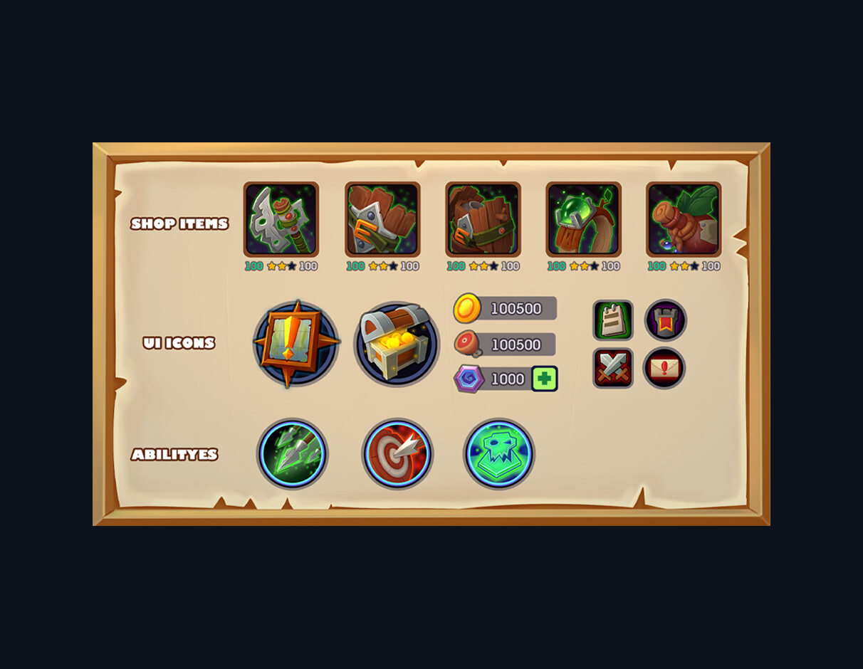 ArtStation - UI Art pactice