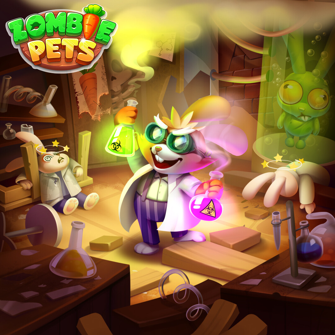 ArtStation - Promo illustrations - Zombie Pets