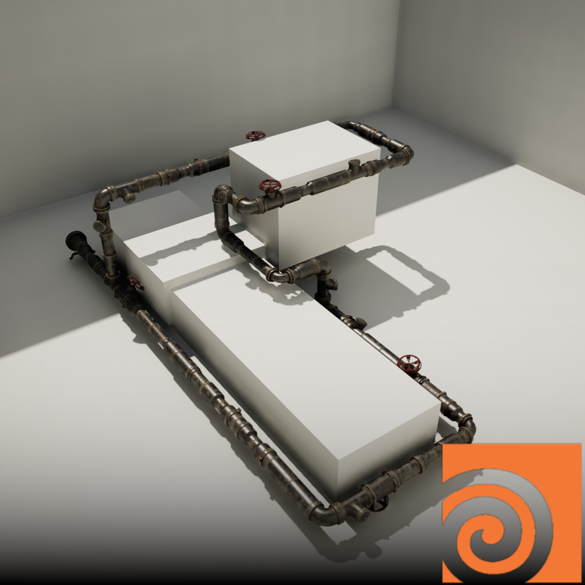 ArtStation - Houdini WFC based Modular Pipe