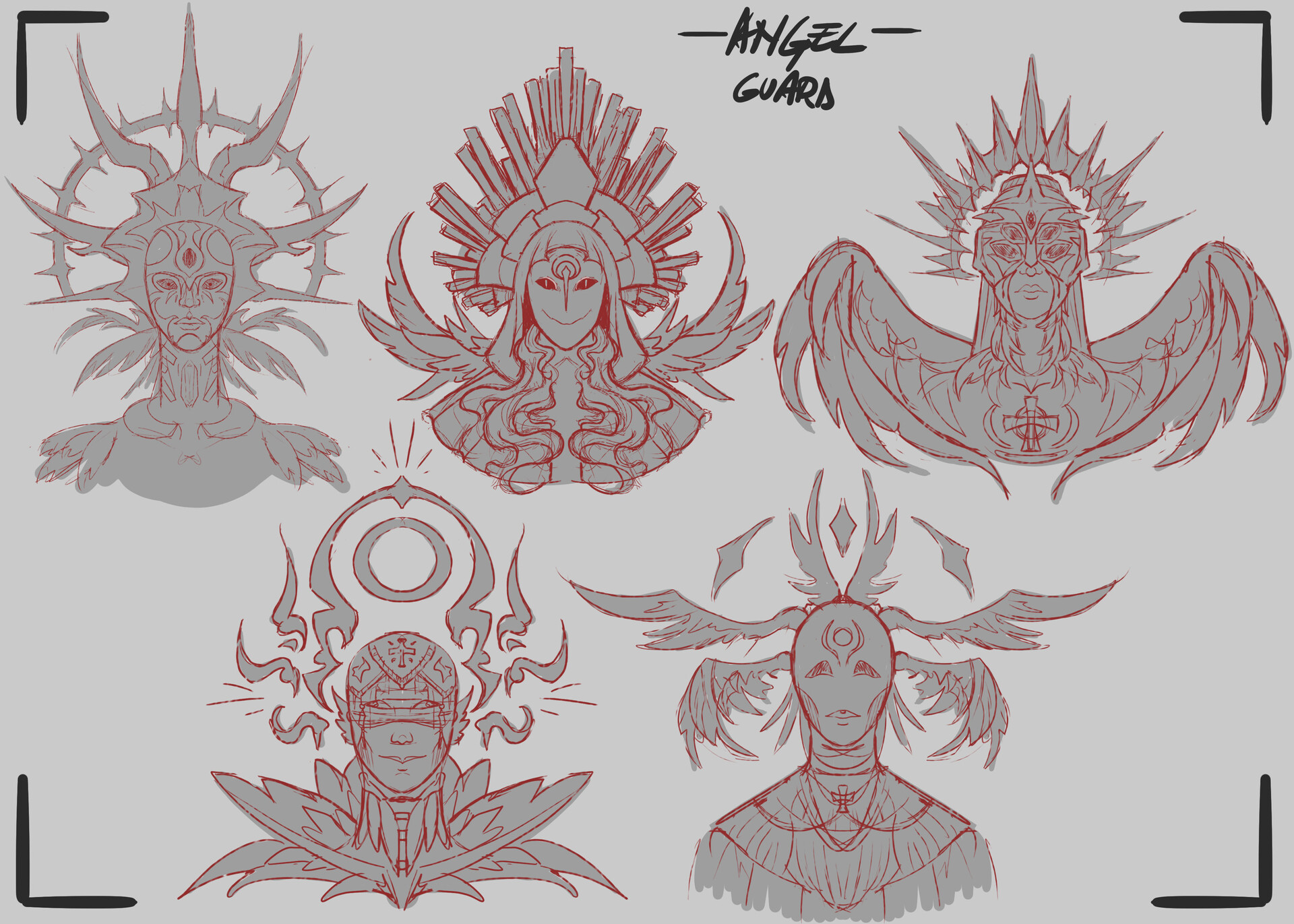 ArtStation - Pass On - Angel Guard concept development