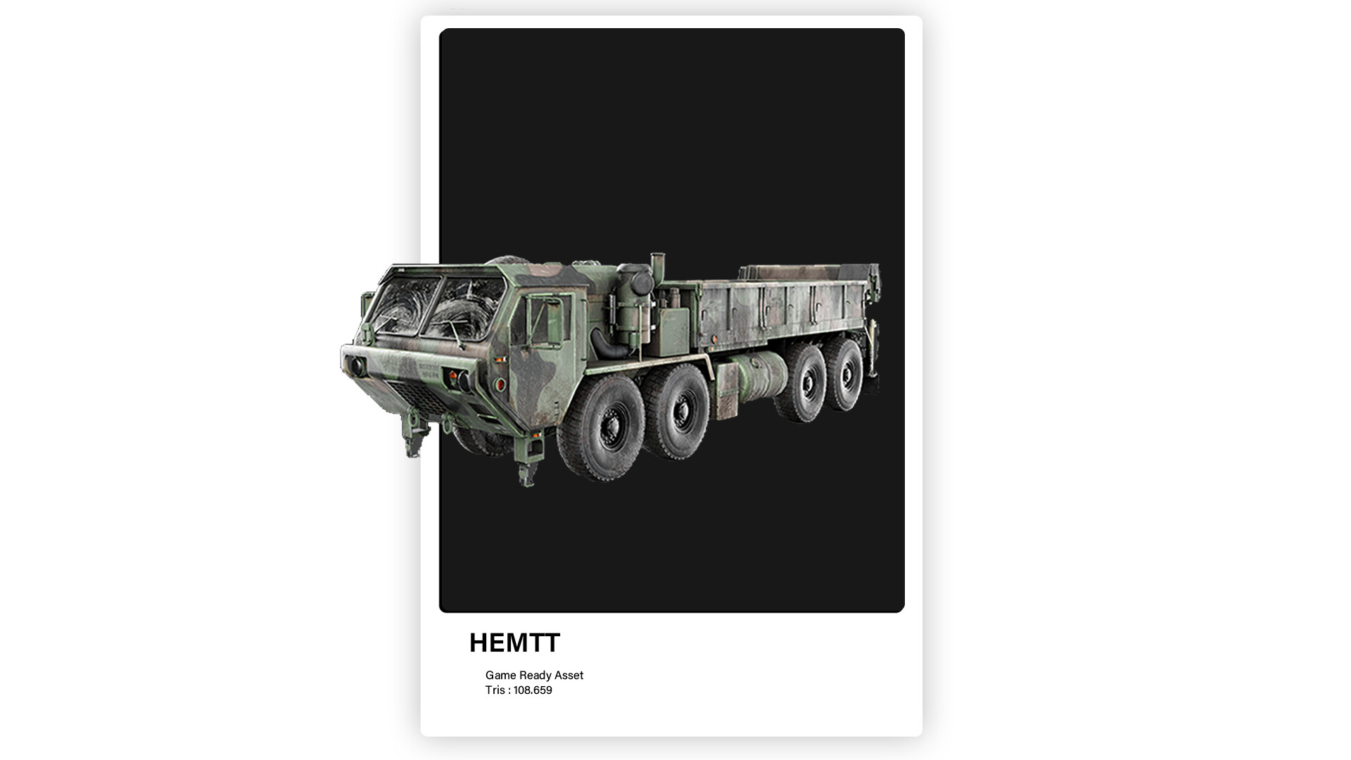ArtStation - HEMTT Military Vehicle (Game Asset)