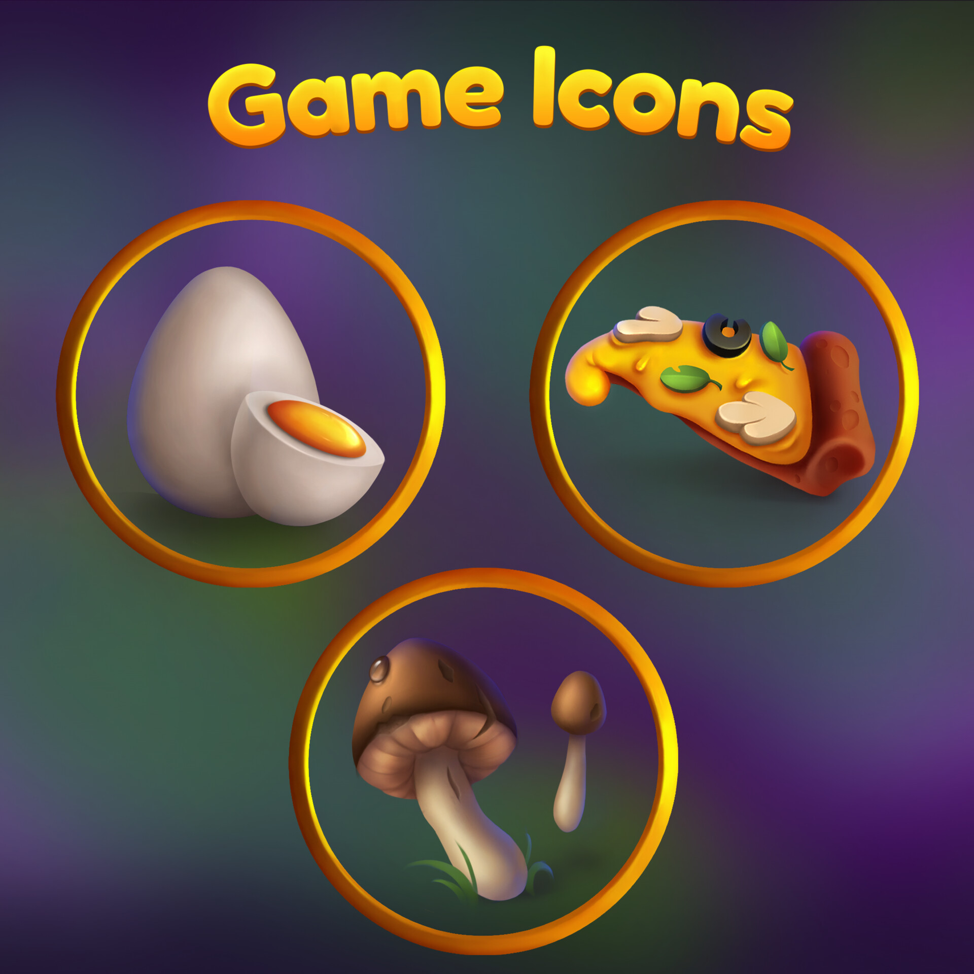 ArtStation - Game Icons Food