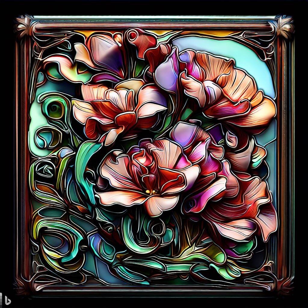 ArtStation - Ceramik design. stained glass style