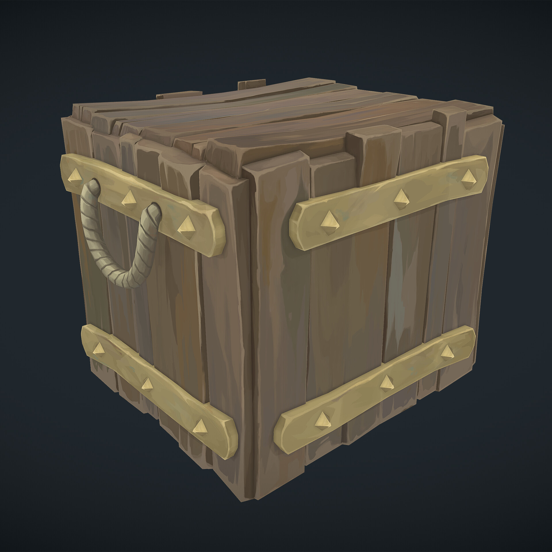 ArtStation - Handpainted Crate - Arcane Study