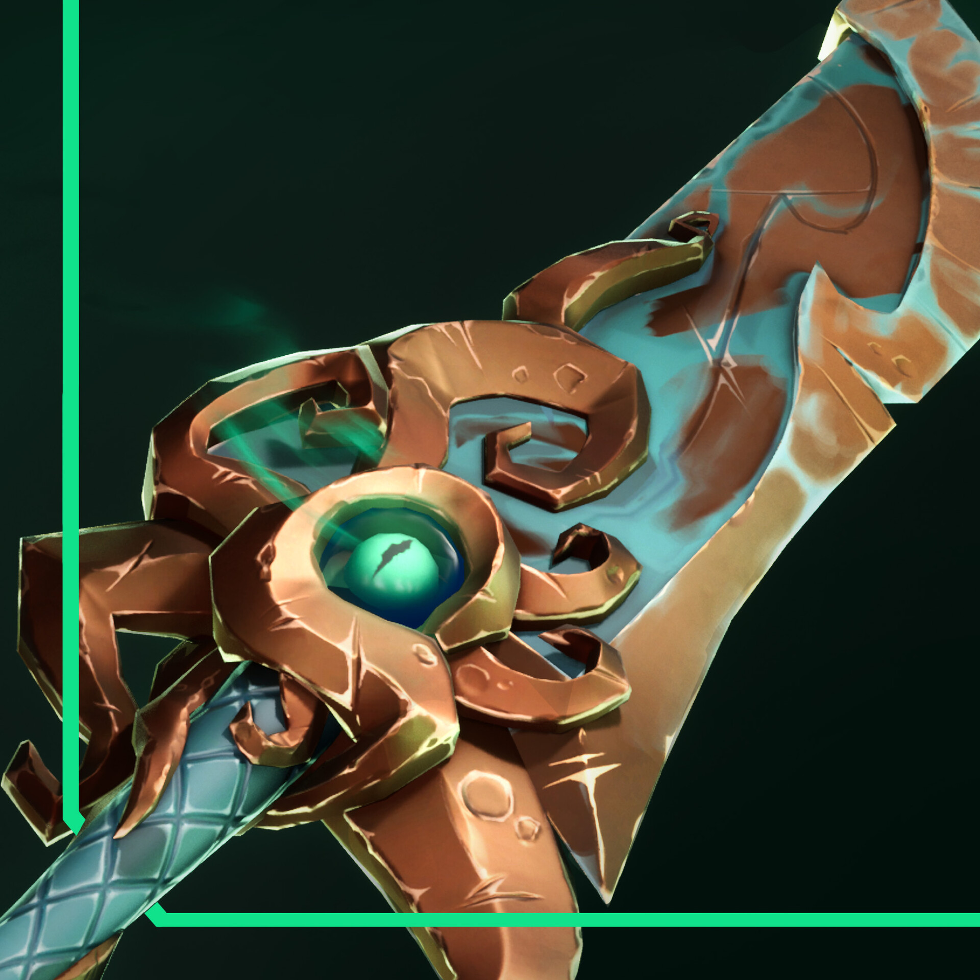 ArtStation - The Cursed Blade || Stylized Game Ready Sword