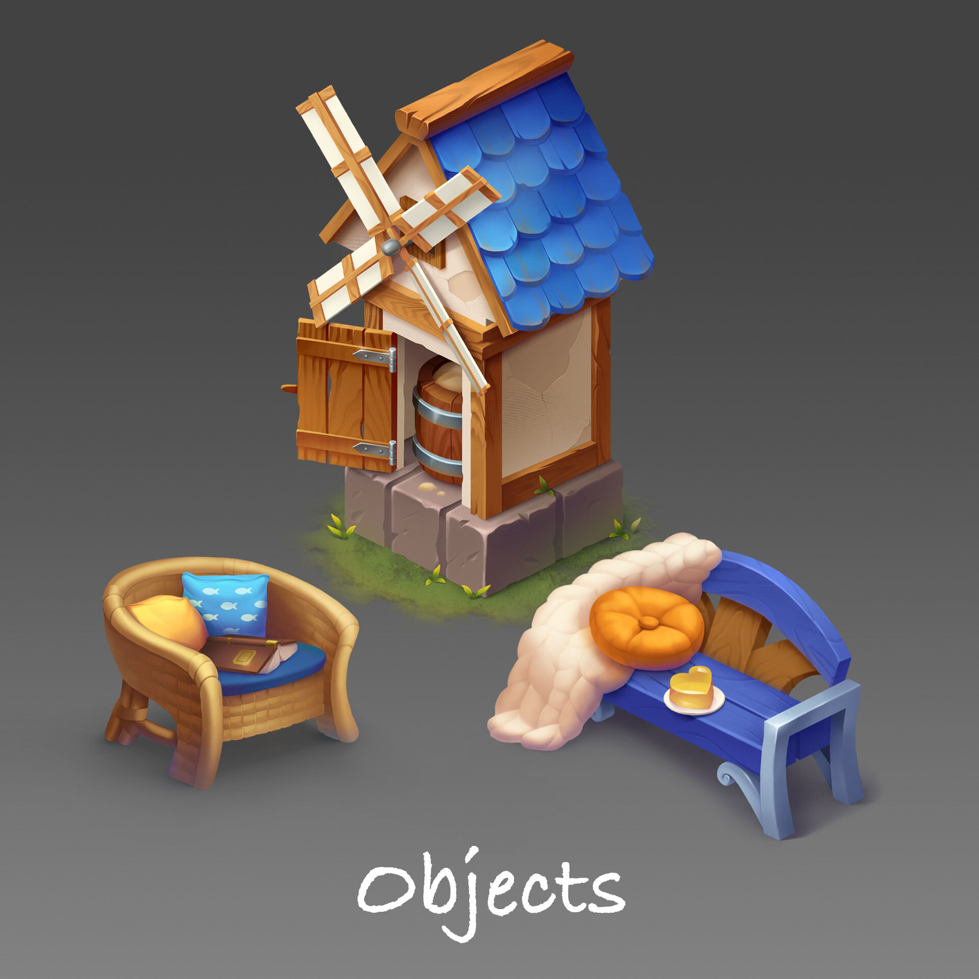 ArtStation - Objects for Casual game