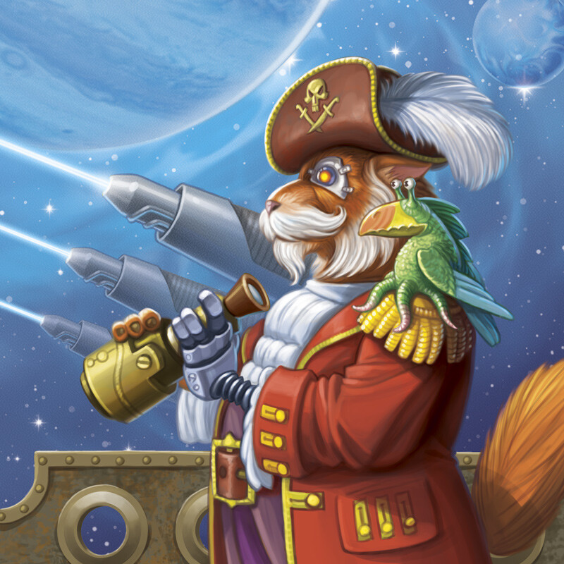 ArtStation - Cat pirate. Evolution of character for "Mindbug" board ...