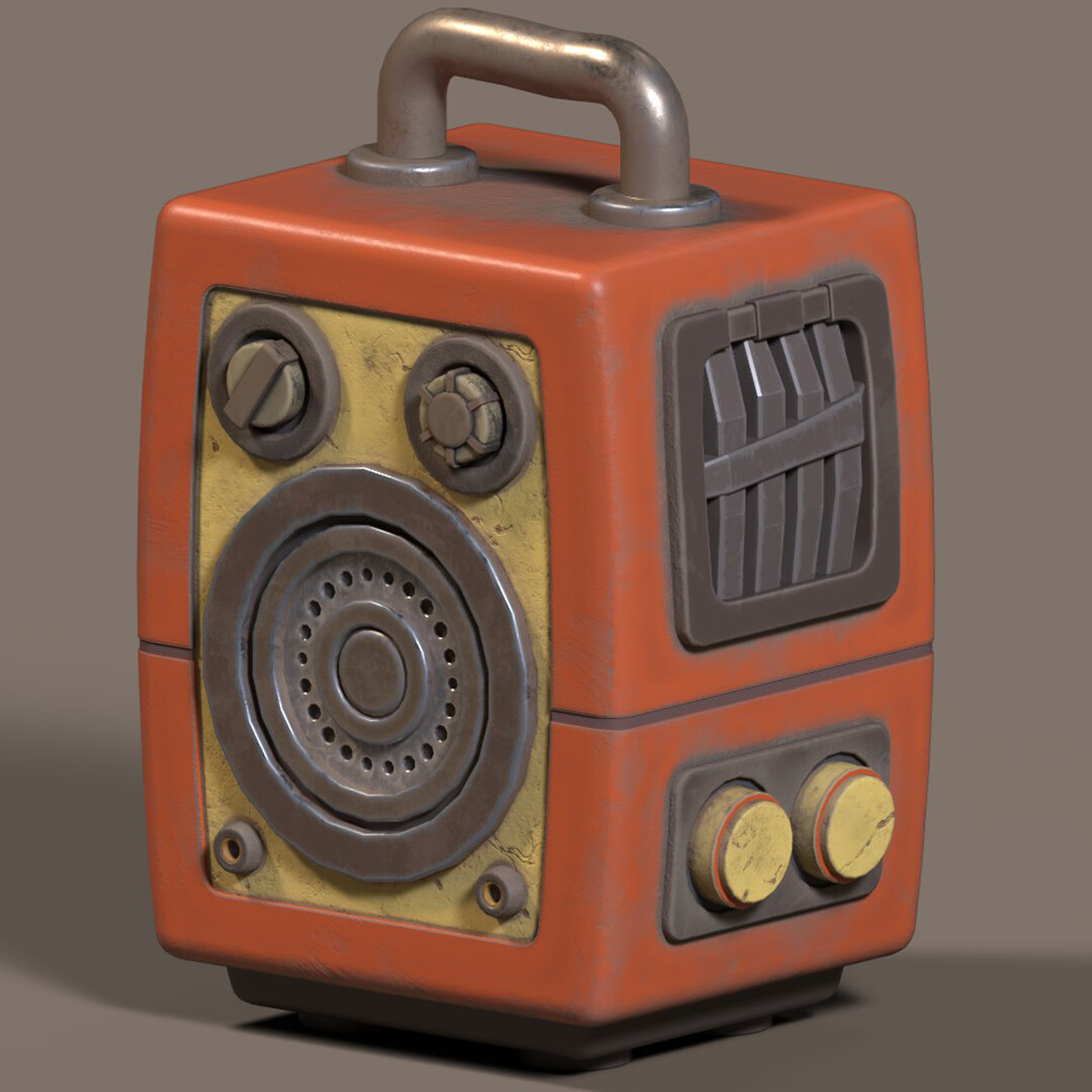 ArtStation - Stylized Creepy Radio