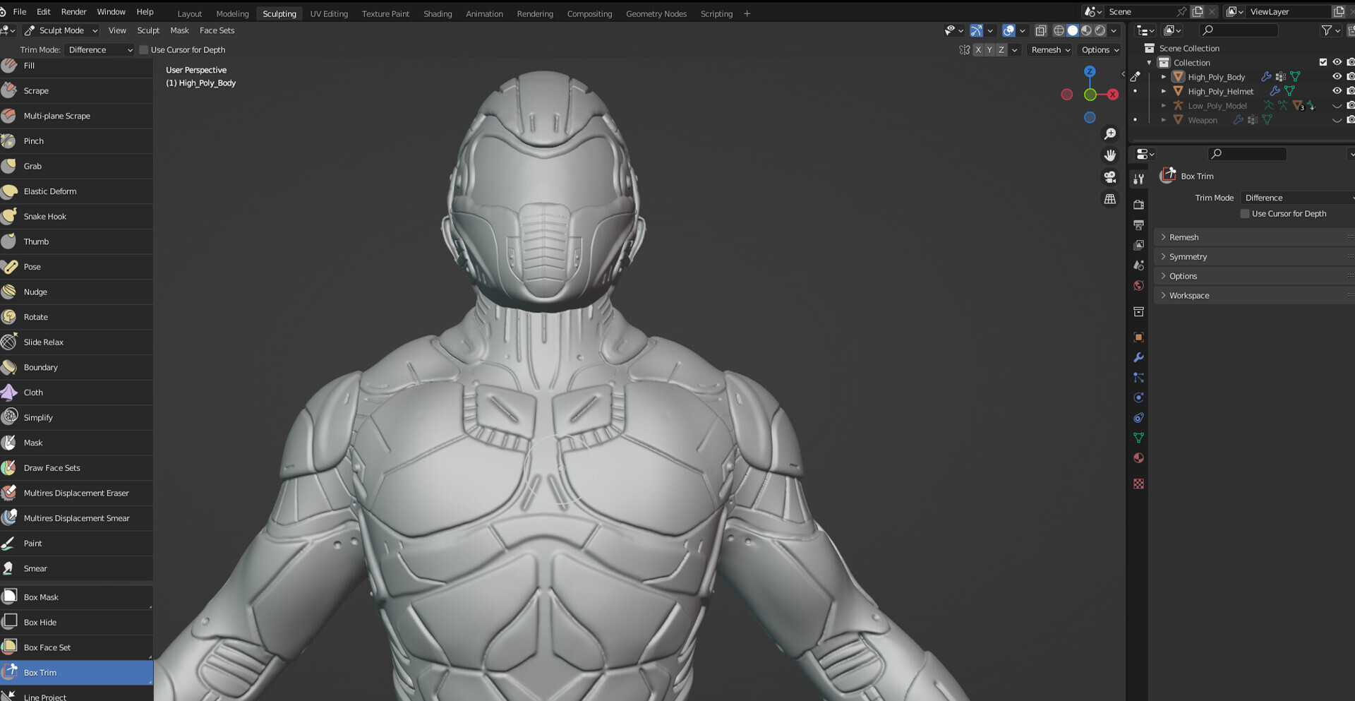 ArtStation - High Poly 3D Character Model