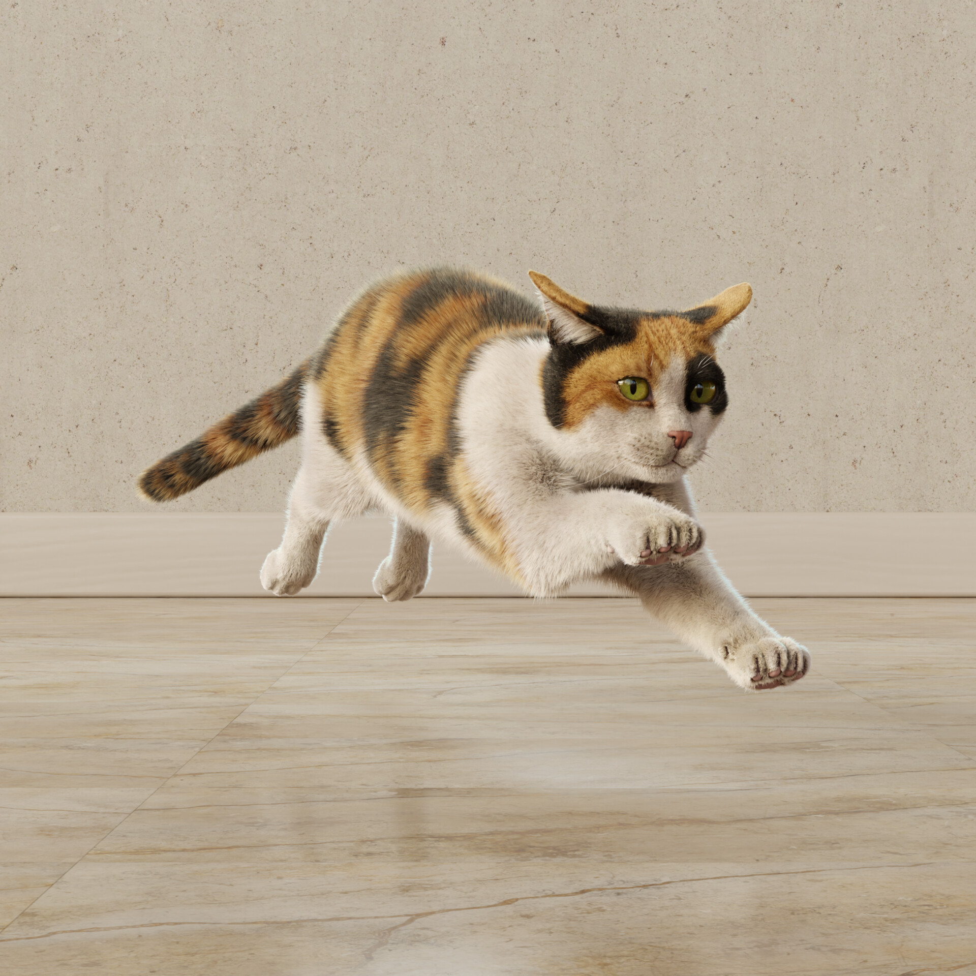 ArtStation - Calico Cat
