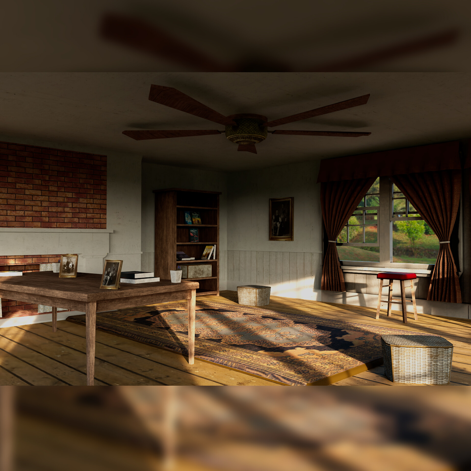 ArtStation - 3d Room Scene