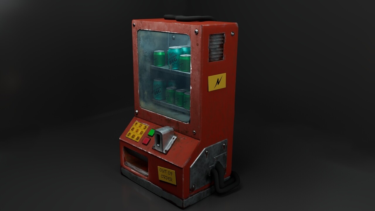 ArtStation - Vending Machine Prop
